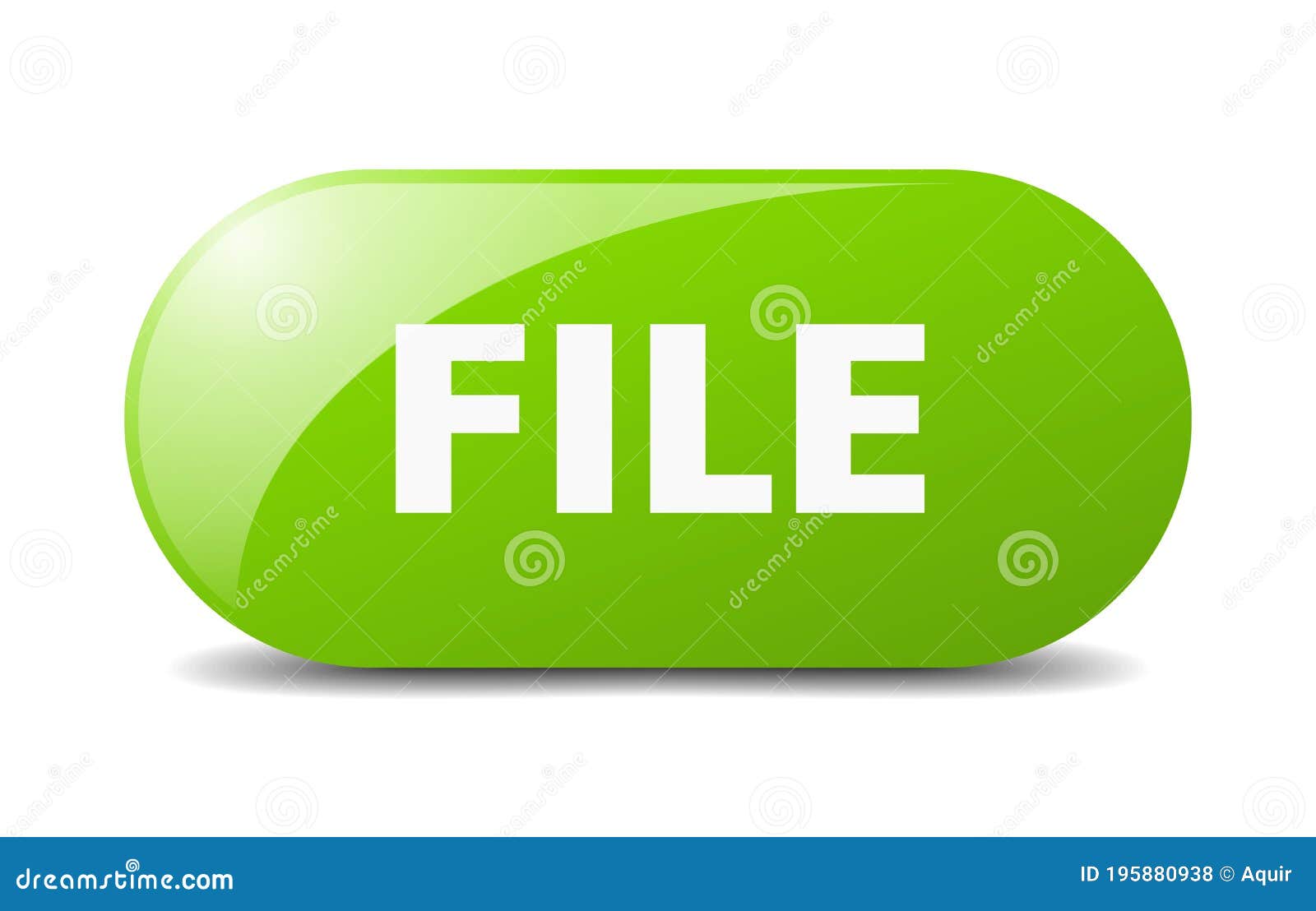 File Button. File Sign. Key. Push Button Stock Vector - Illustration of ...