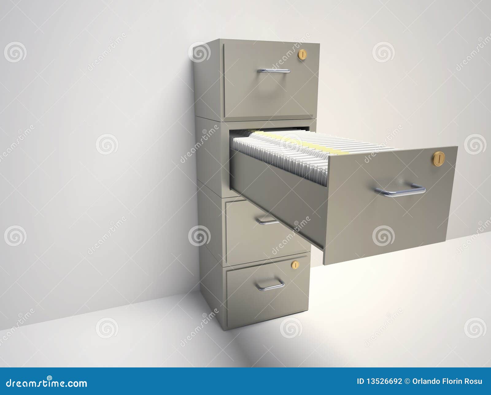 File cabinet stock illustration. Illustration of file - 13526692