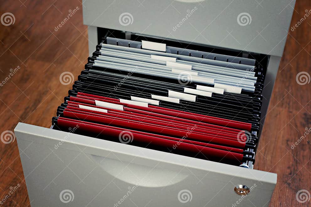 File cabinet stock image. Image of personal, catalog - 18893659