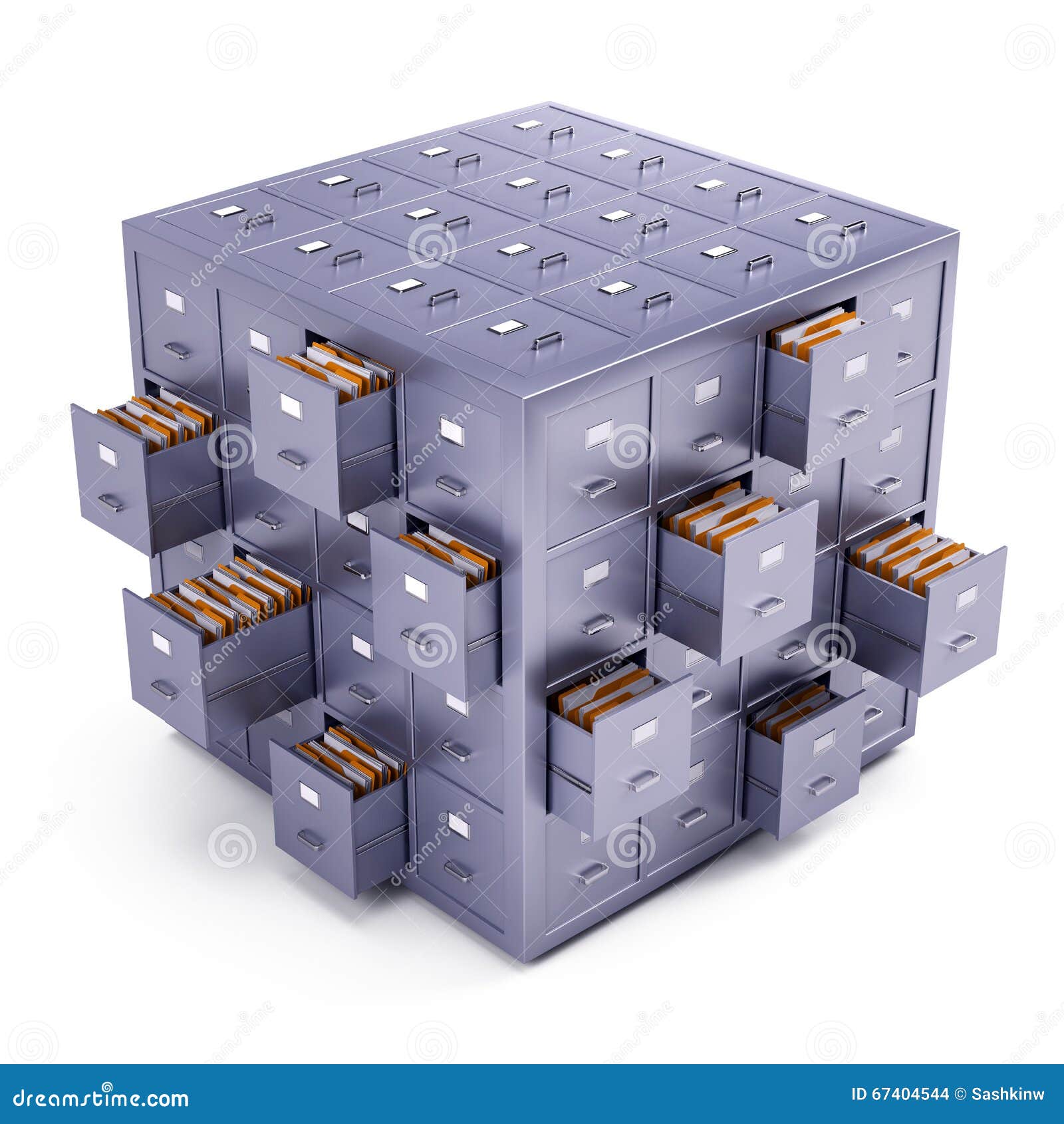 File cabinet cube stock illustration. Illustration of group - 67404544