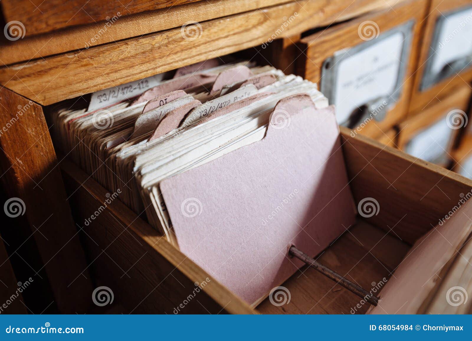 File cabinet drawer stock photo. Image of archives, literature - 68054984