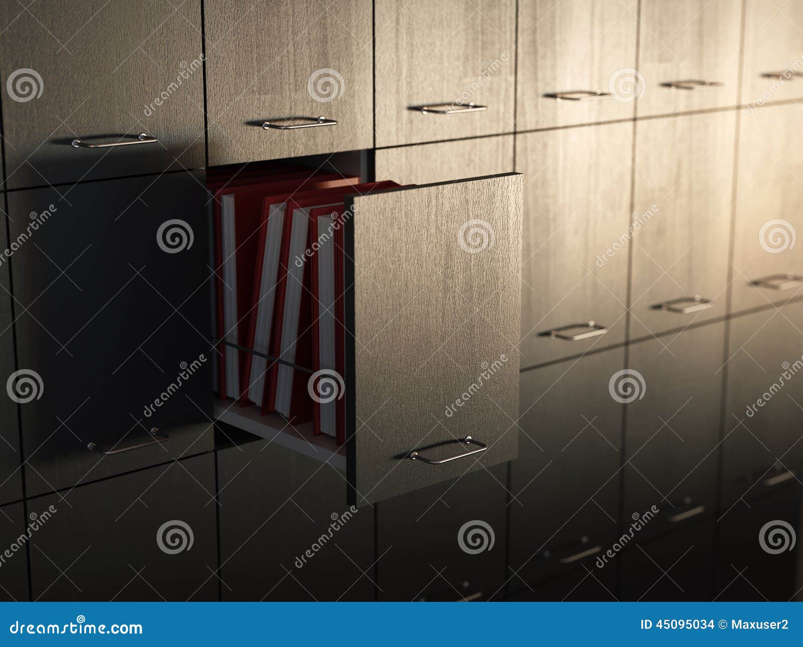 File cabinet stock photo. Image of green, binder, document - 45095034