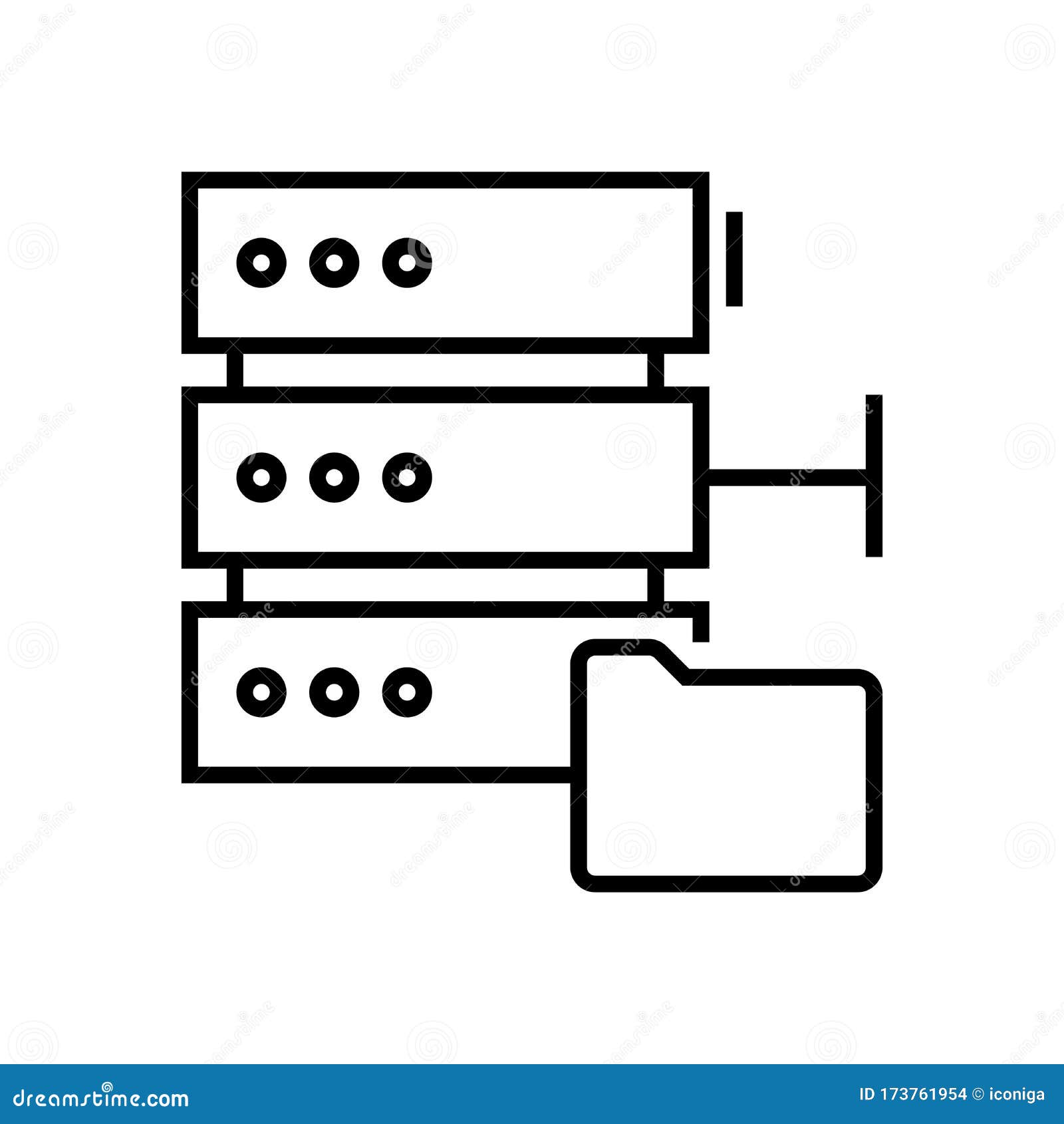 File Case Line Icon, Concept Sign, Outline Vector Illustration, Linear ...