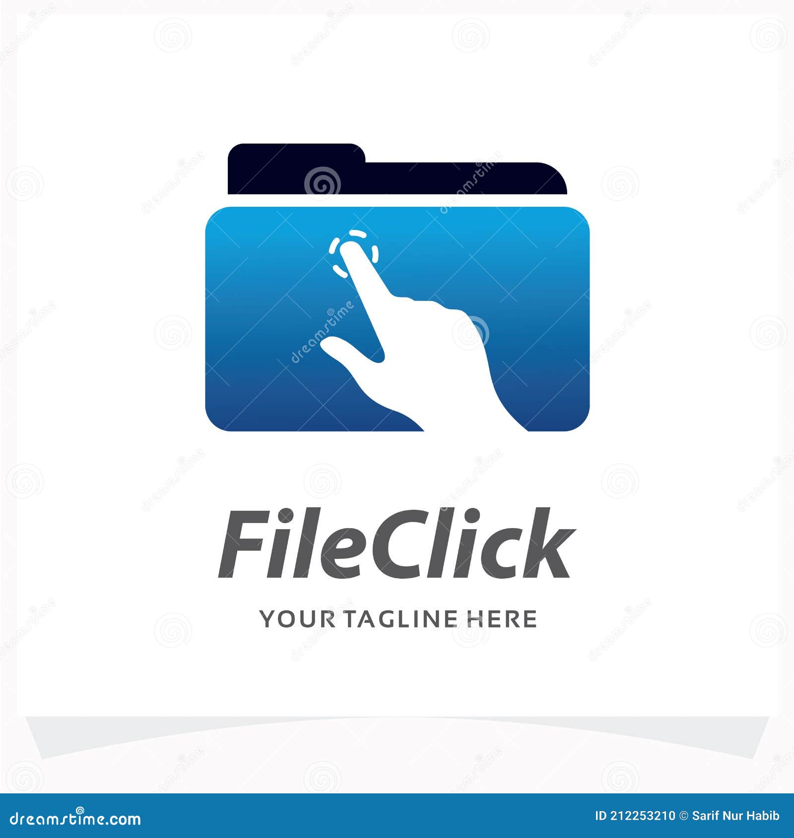 File Click Logo Design Template Stock Vector - Illustration of cursor ...