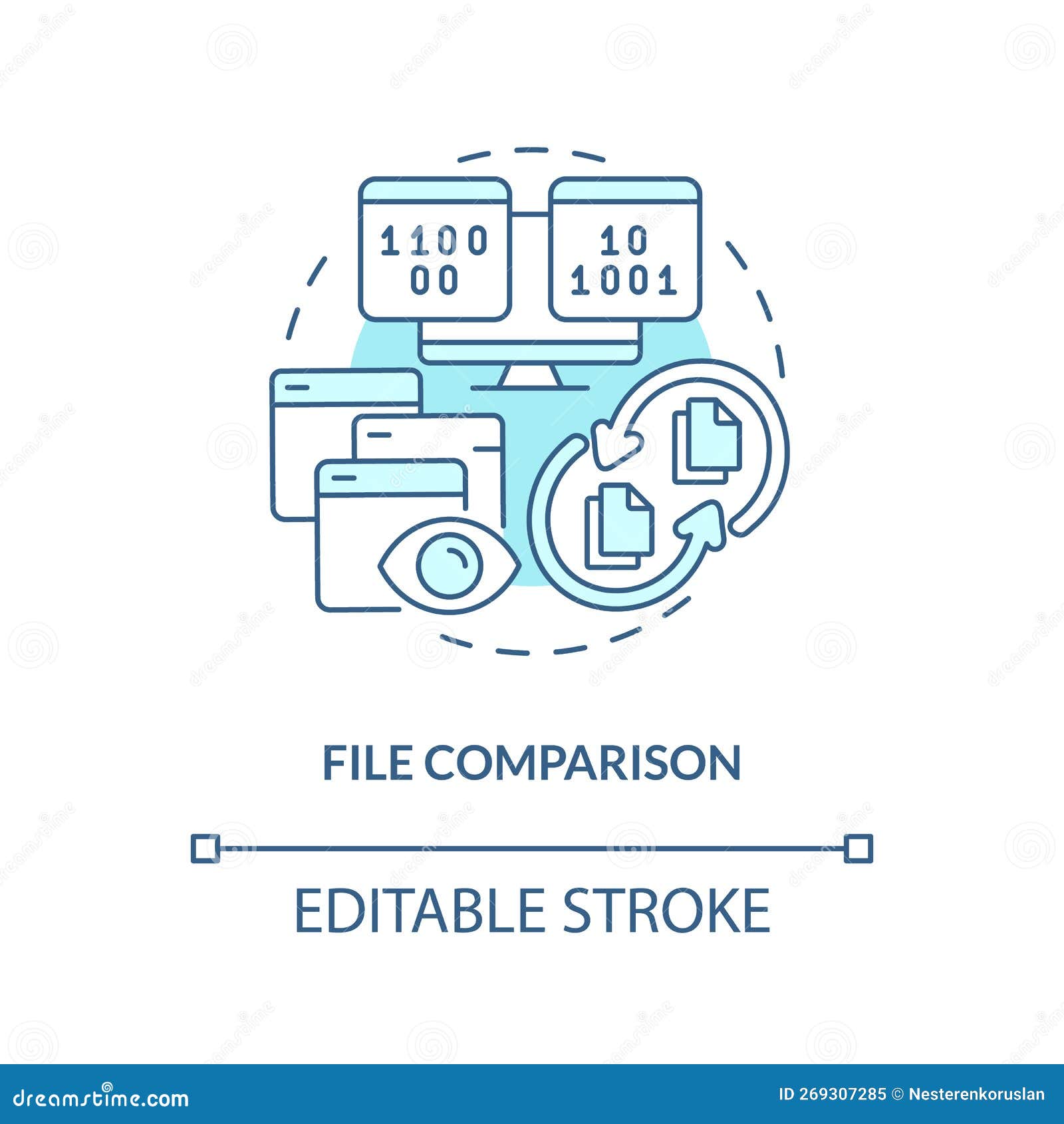 Mix Icon For Identify, Info And Recognize Cartoon Vector ...