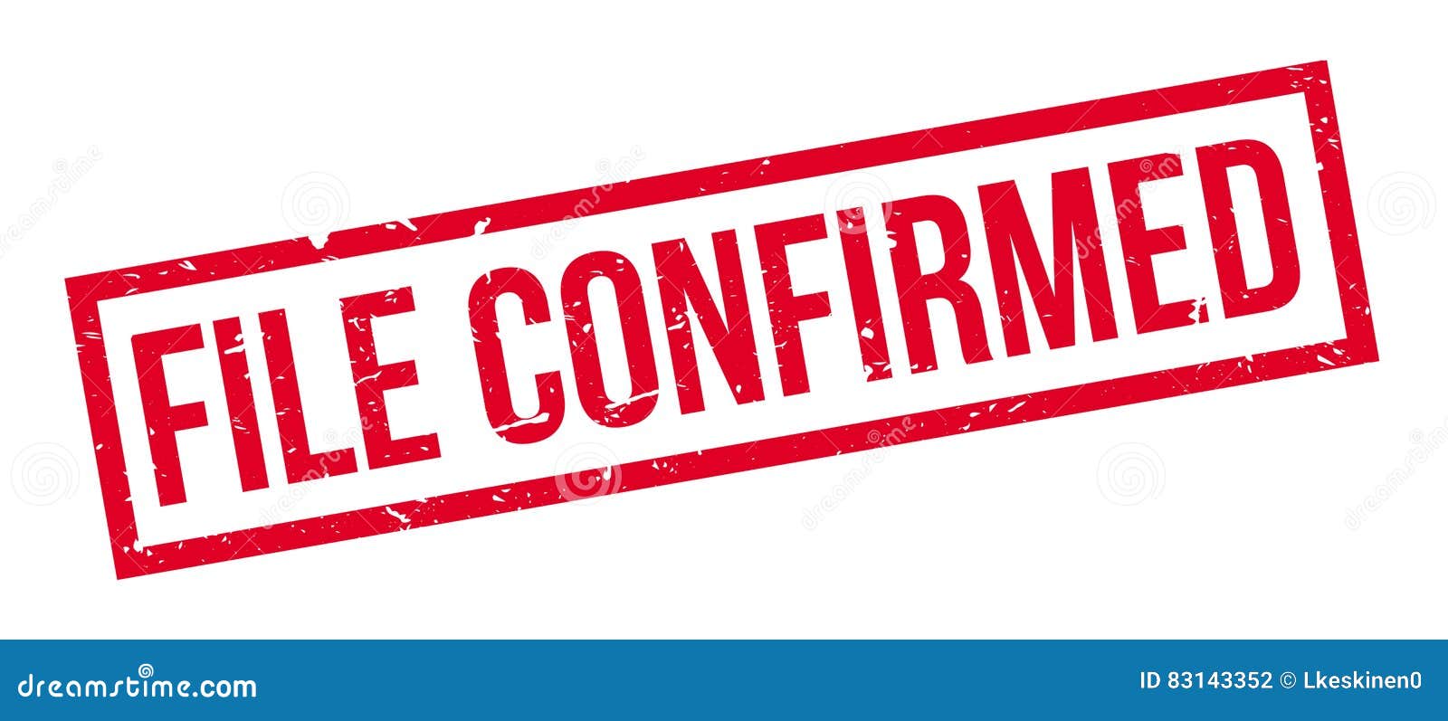 File Confirmed Rubber Stamp Stock Illustration - Illustration of frame ...