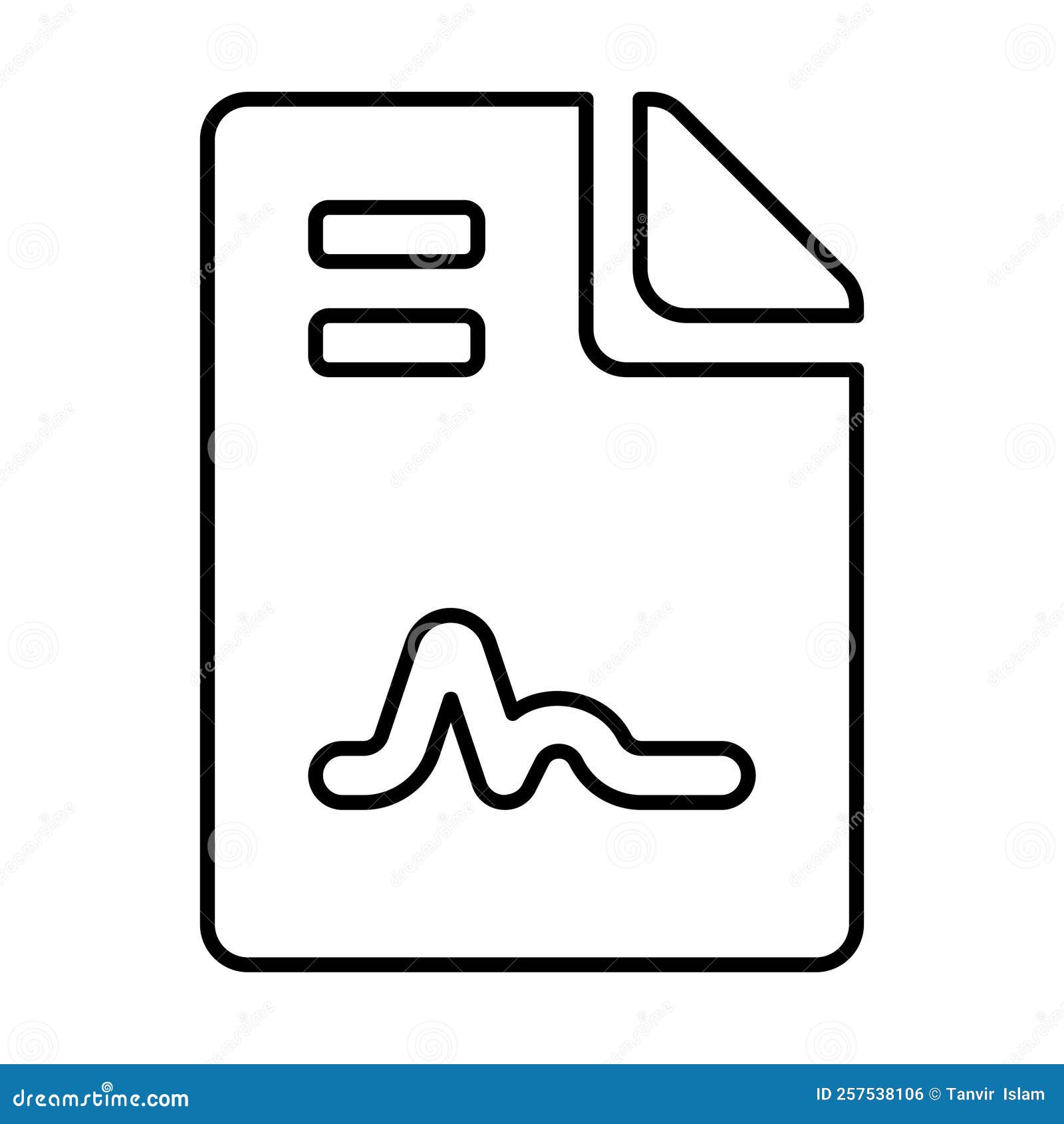 File contract Icon stock vector. Illustration of finance - 257538106