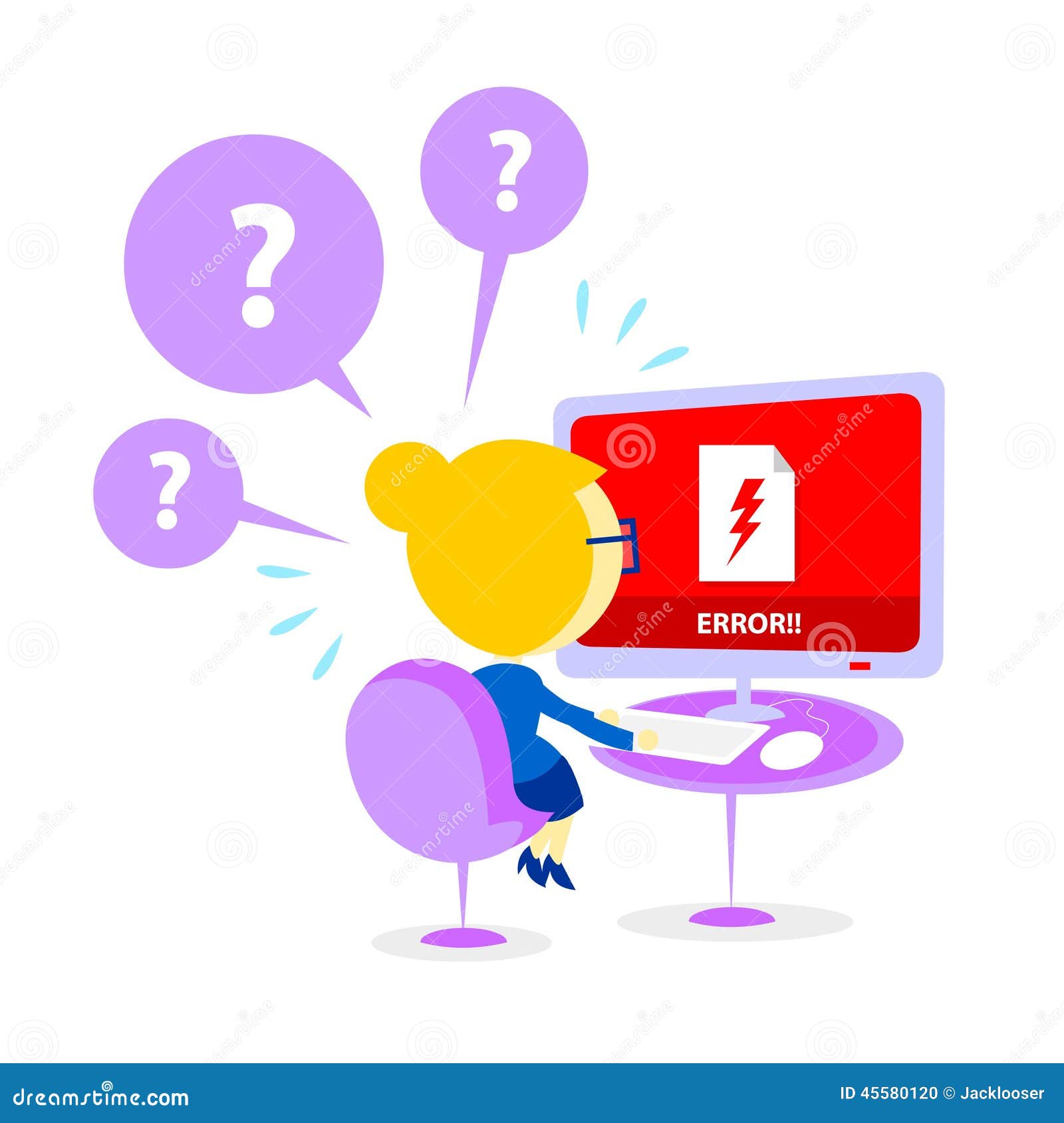 File is Corrupt Error Alert Stock Vector - Illustration of flat ...