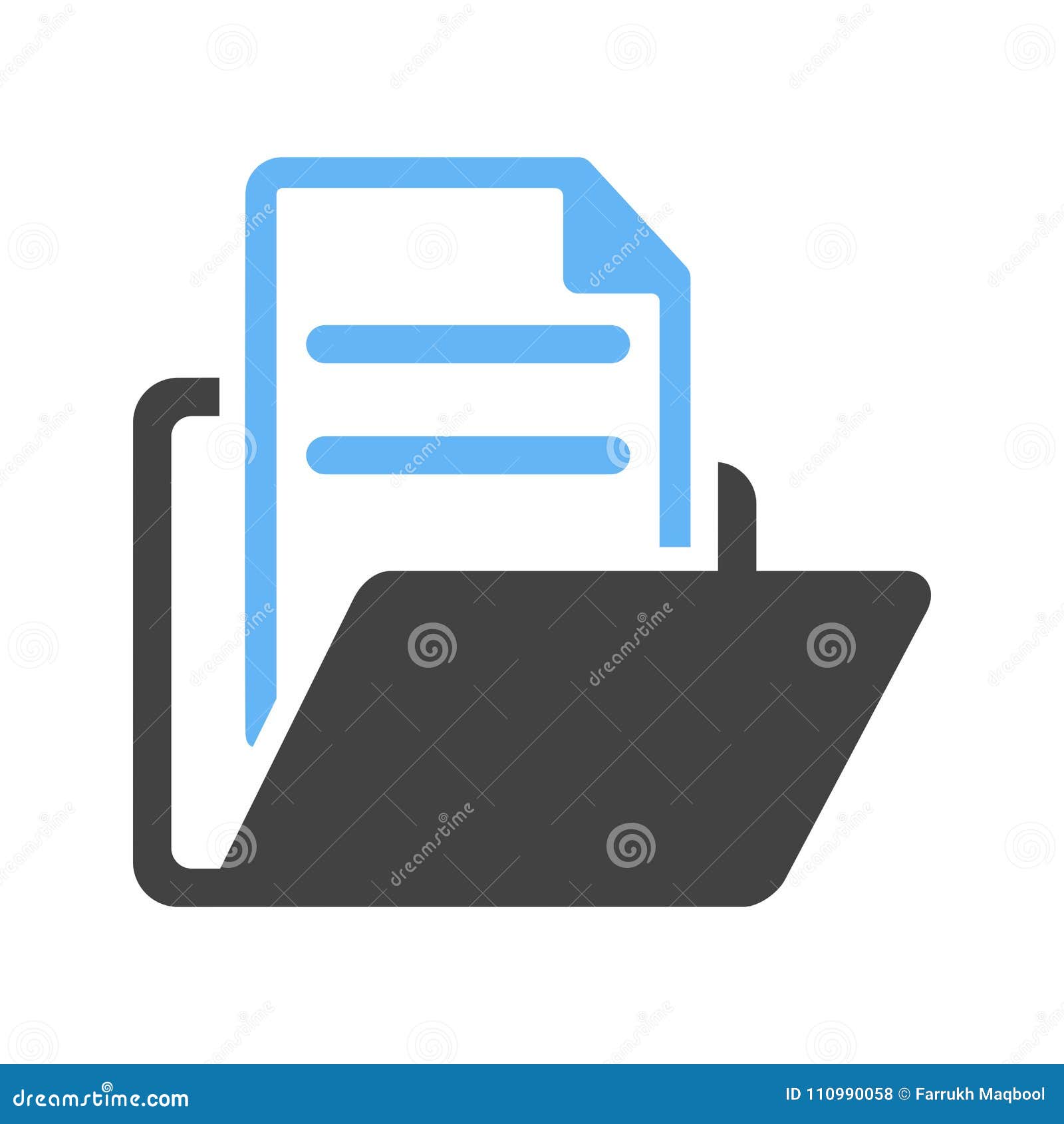 Folders, File, data stock vector. Illustration of concept - 110990058