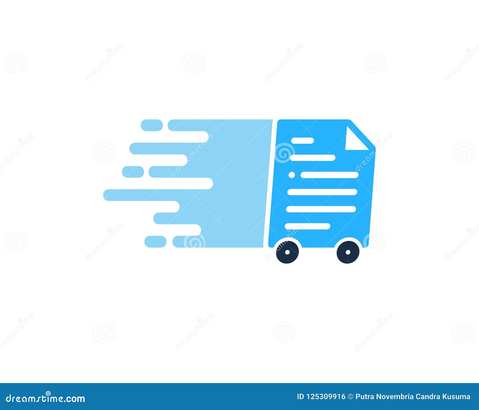 File Delivery Logo Icon Design Stock Vector - Illustration of element ...