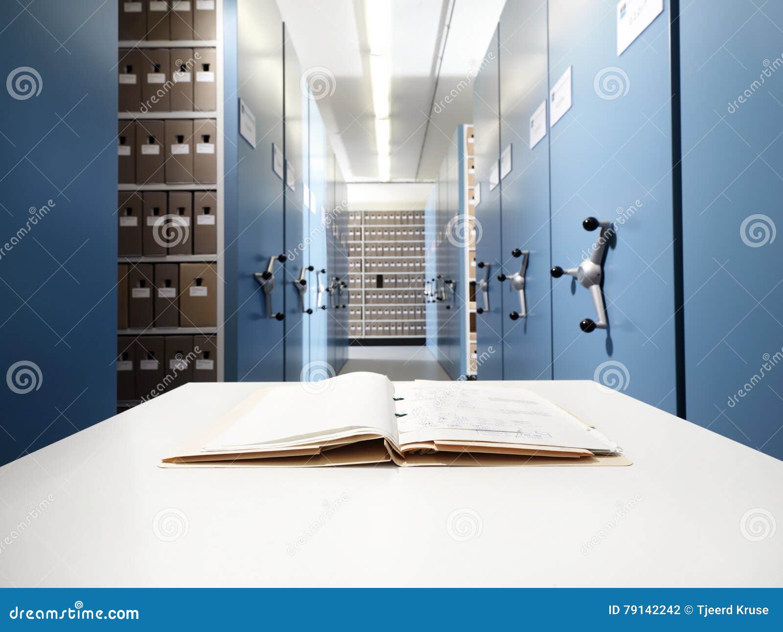 File on a Desk in a Archive Stock Photo - Image of work, business: 79142242