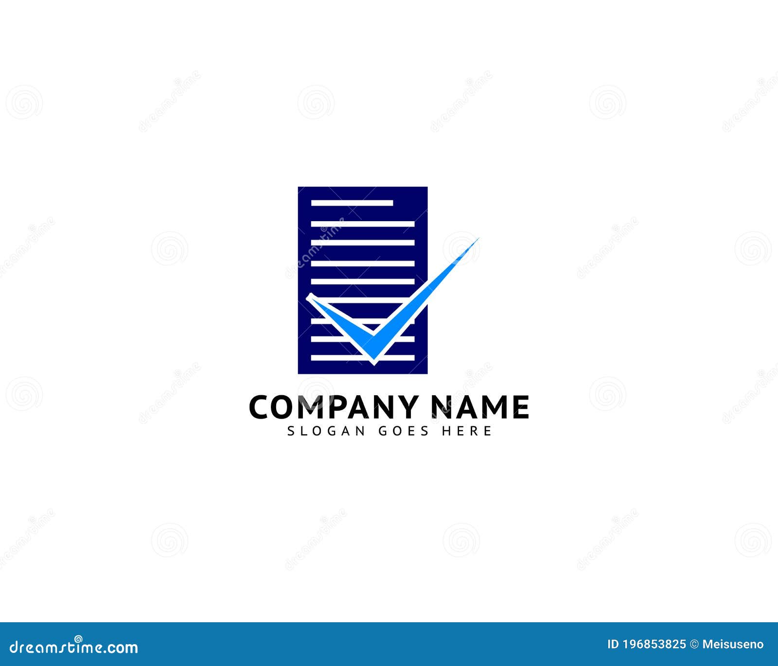 File Document Check Logo Design Concept Template Vector Stock Vector ...