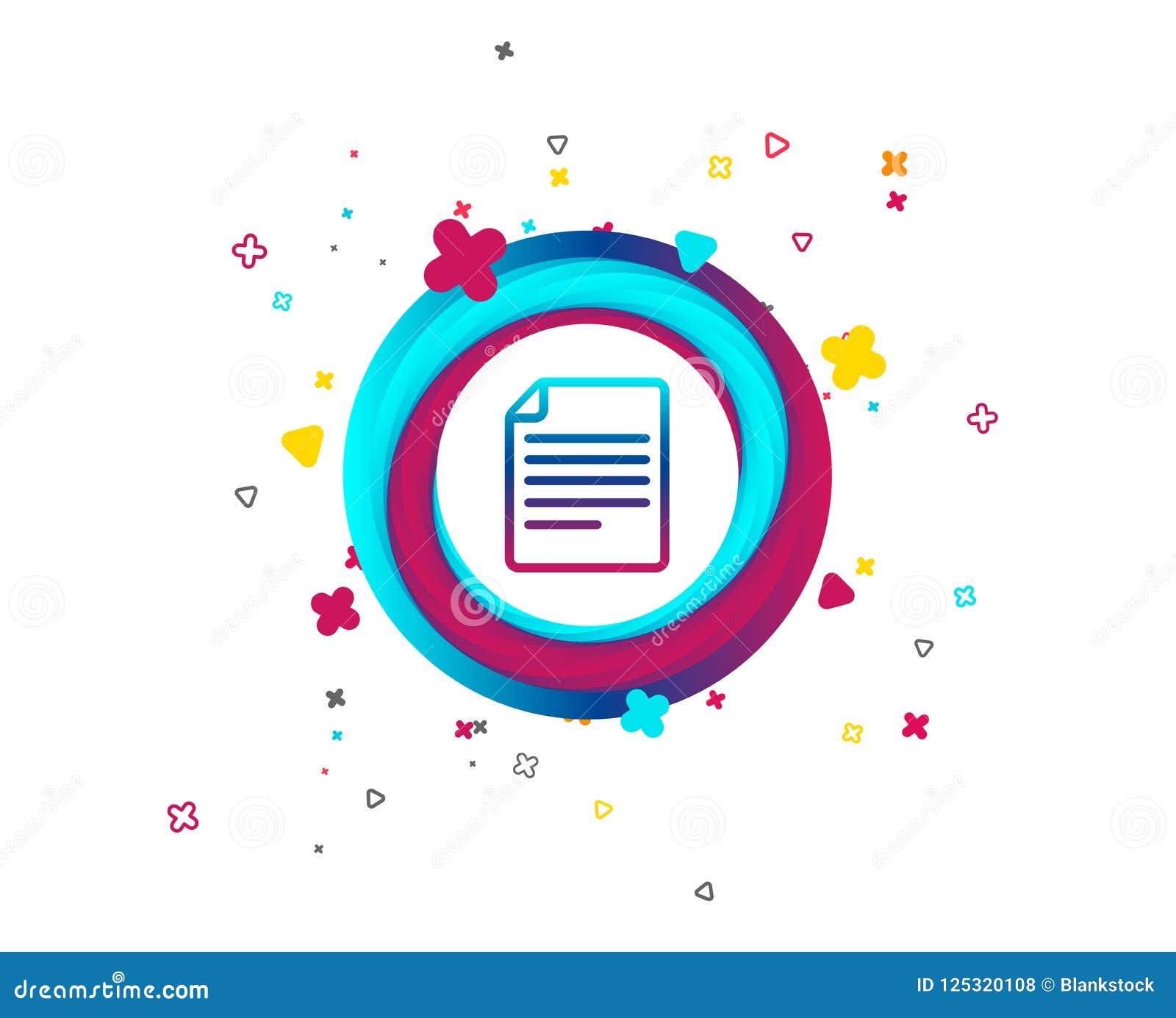 File Document Icon. Download Doc Button Stock Vector - Illustration of ...