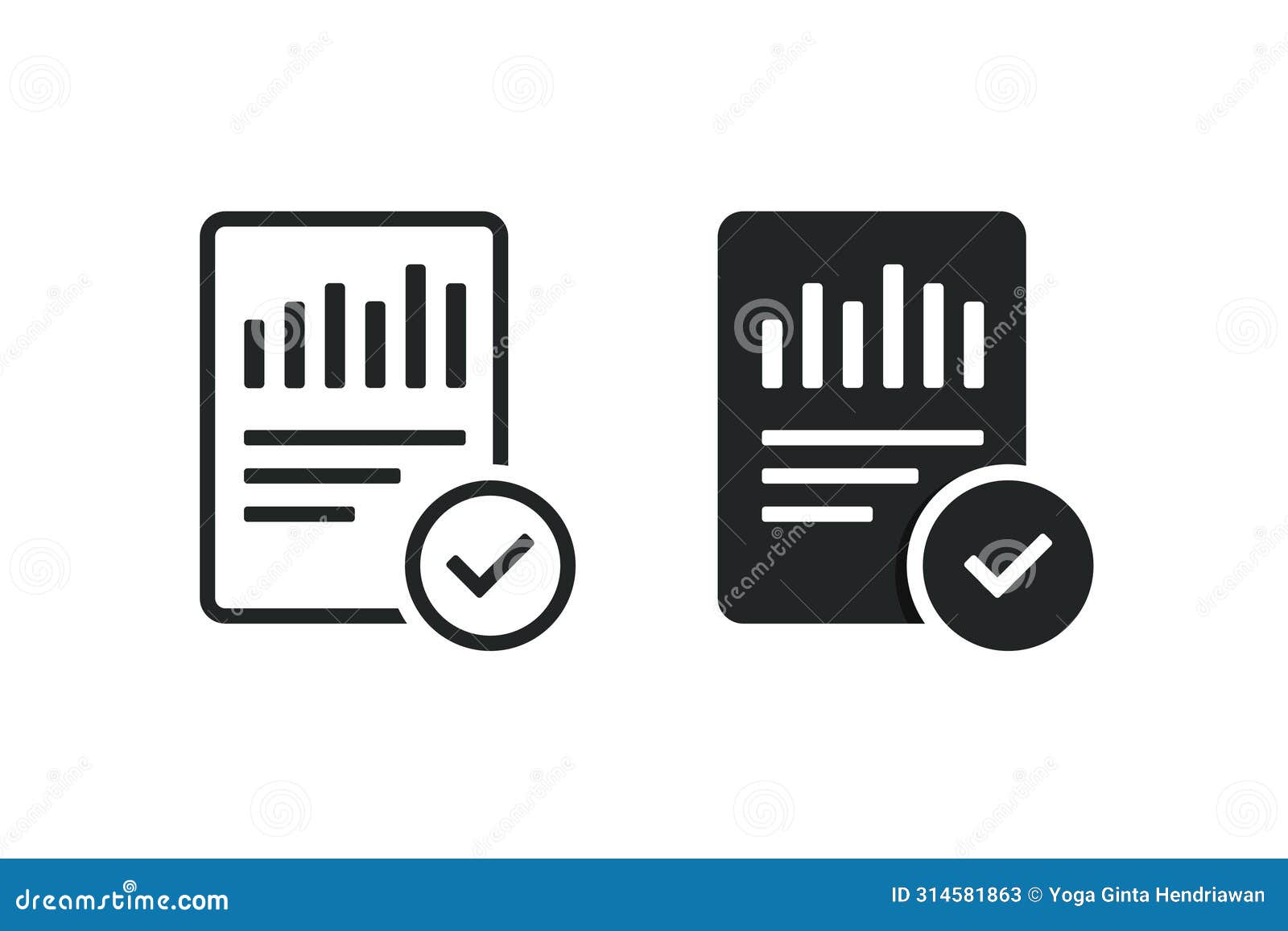 File Document Infographic with Checklist Icon. Illustration Vector ...