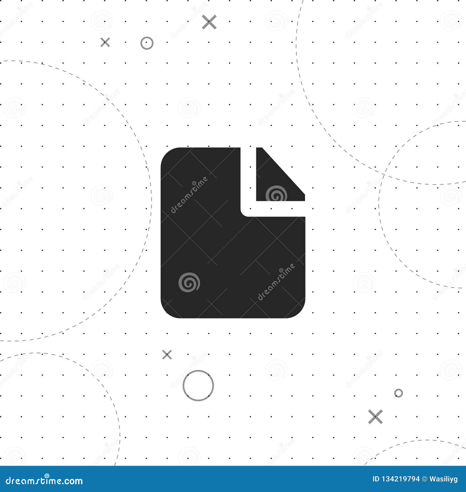 File, document vector icon stock vector. Illustration of letter - 134219794