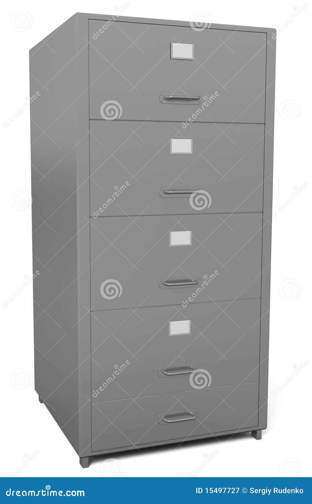 File Drawer Isolated on White Stock Illustration - Illustration of ...