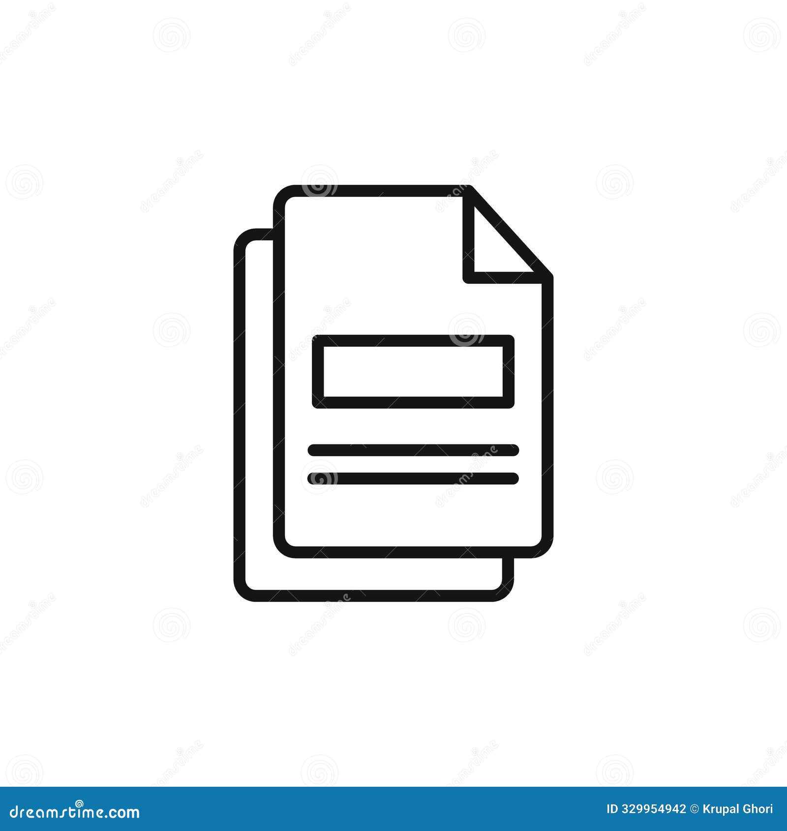 File Duplicate Icon Perfect for Document Management Systems Stock ...