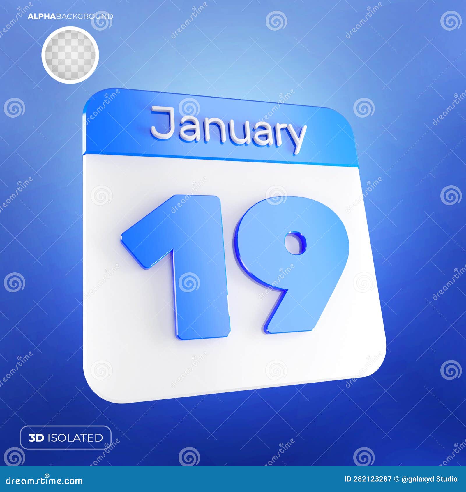 Calendar 19 December 3d Premium Psd Stock Vector - Illustration of ...