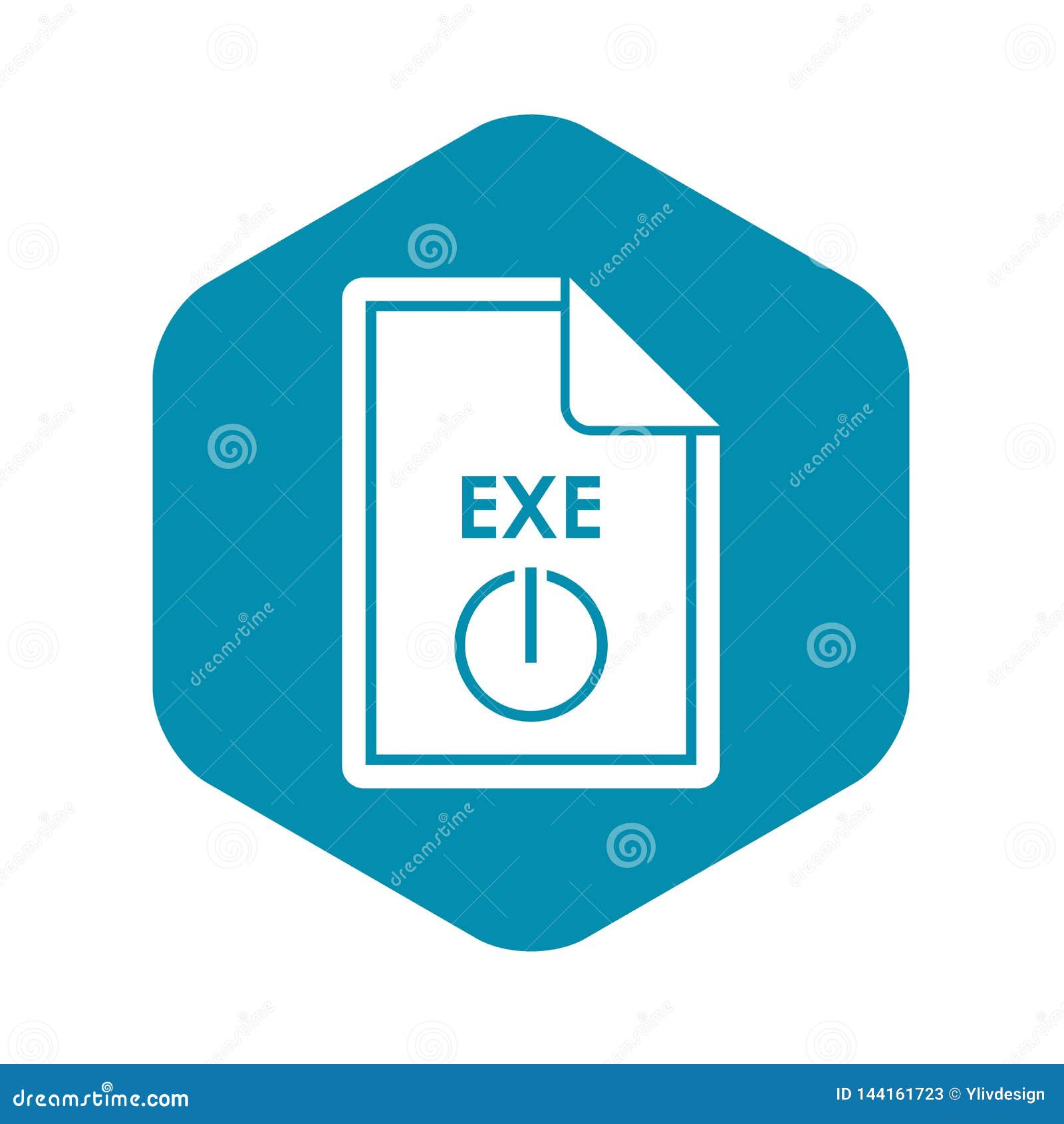 File EXE Icon, Simple Style Stock Vector - Illustration of computer ...