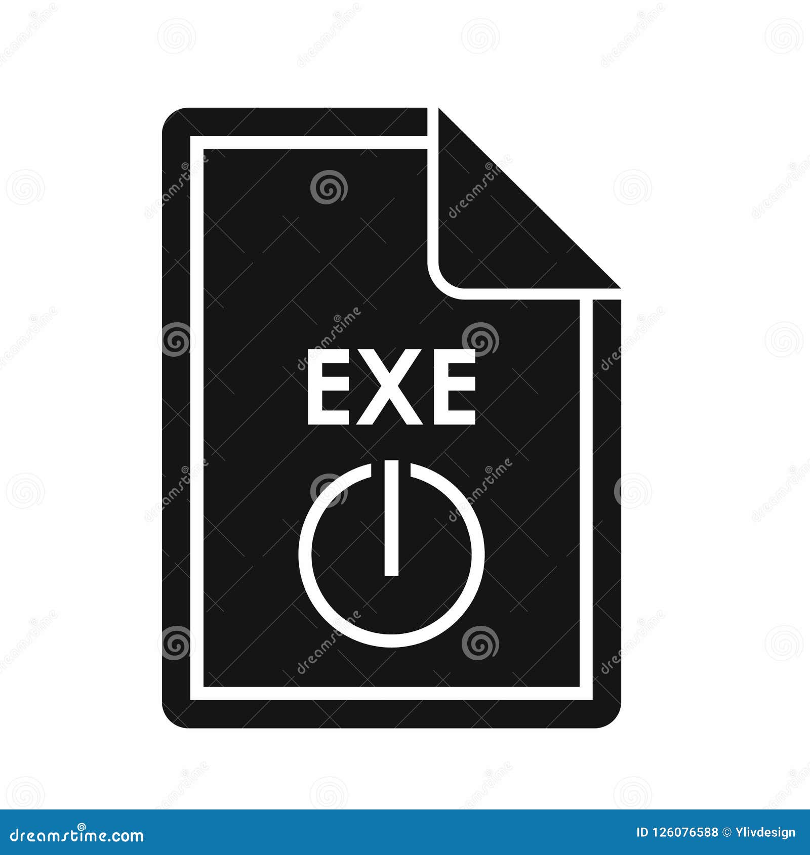 File EXE Icon, Simple Style Stock Illustration - Illustration of ...