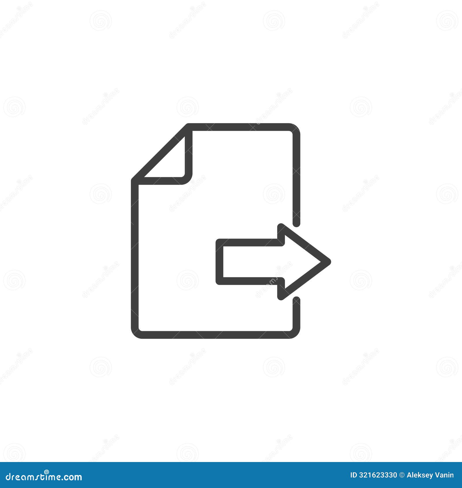 File Export line icon stock vector. Illustration of graphics - 321623330