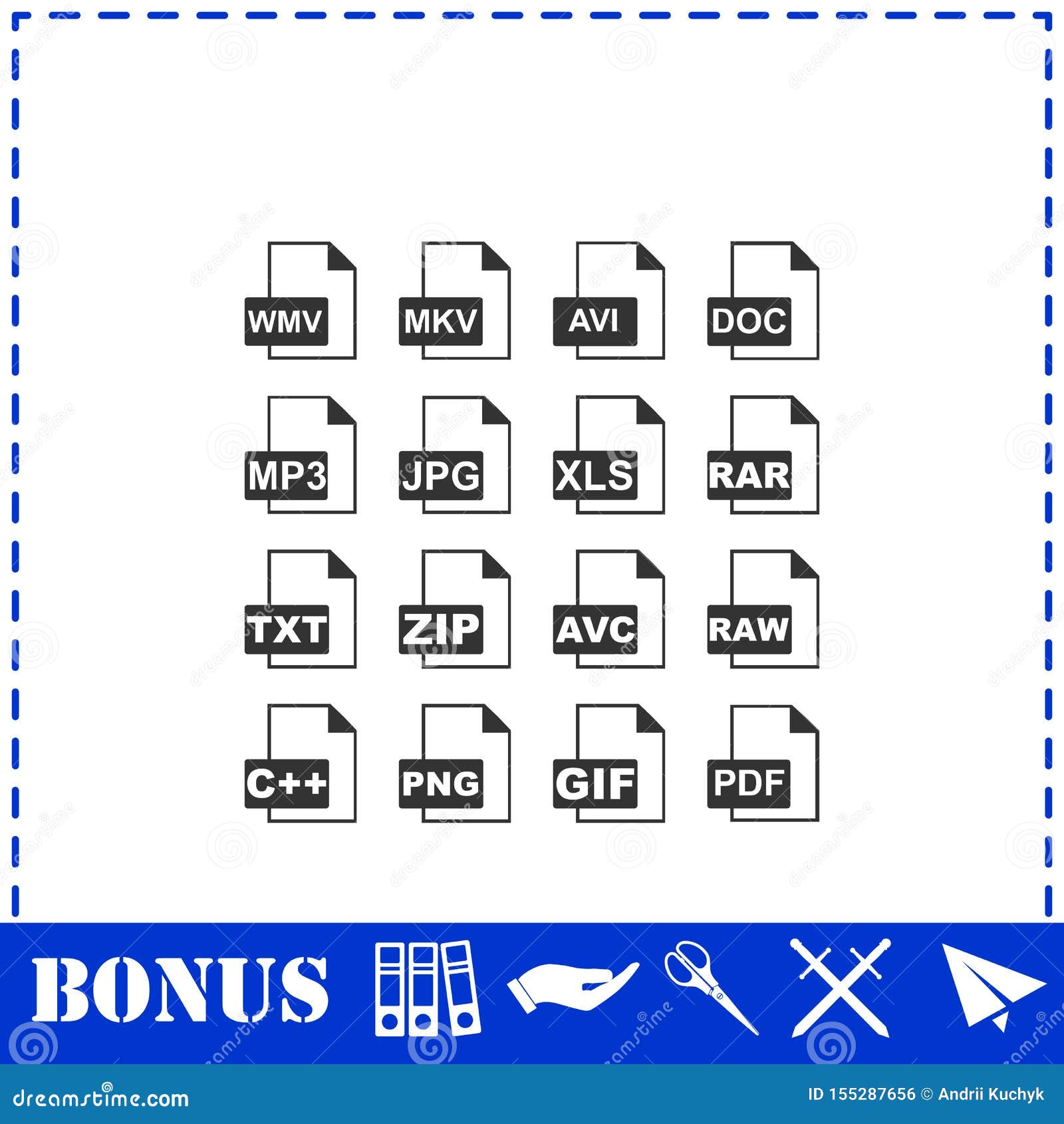 File extensions icon flat stock vector. Illustration of internet ...