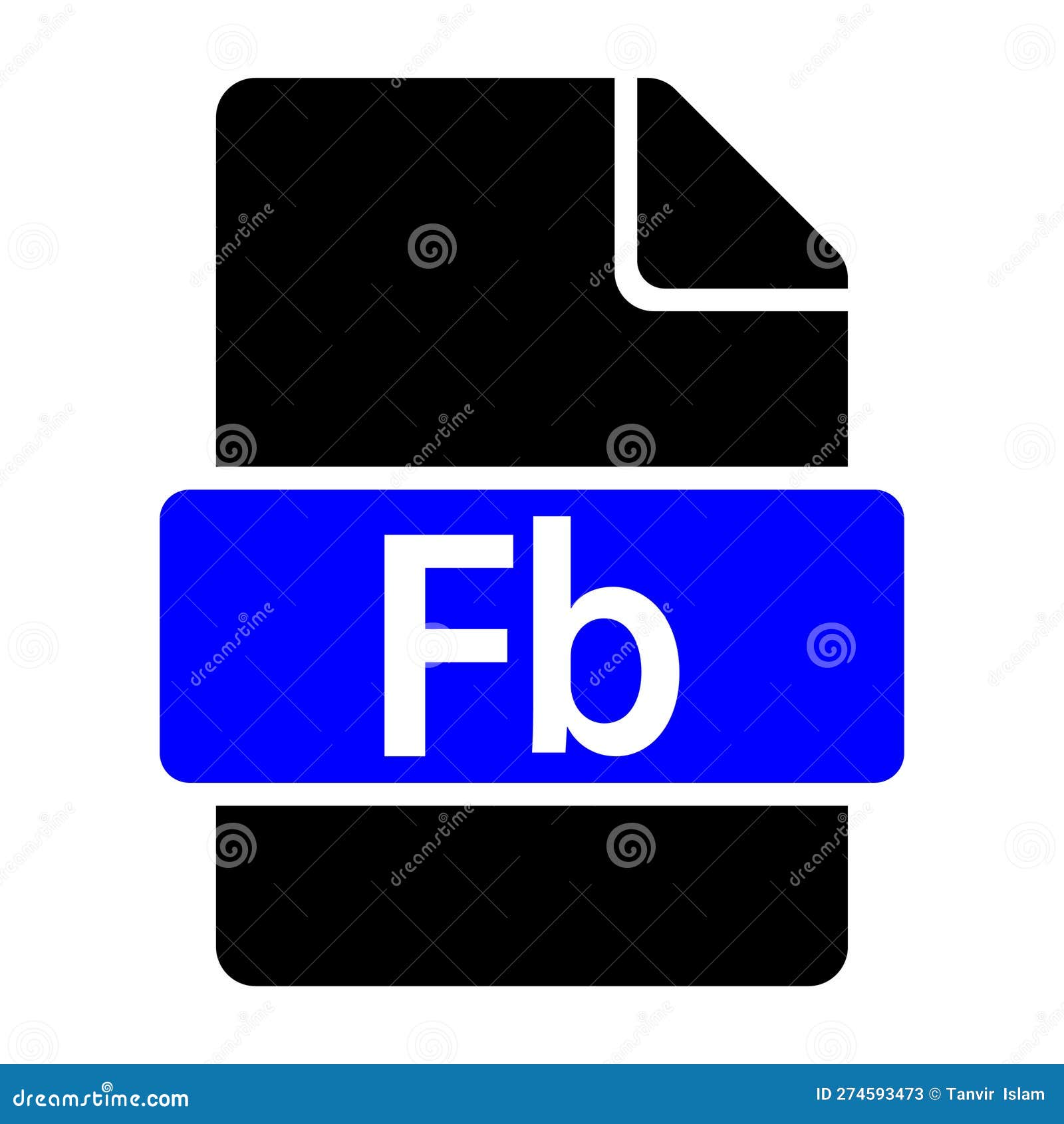 File Fb Format Icon stock vector. Illustration of extension - 274593473