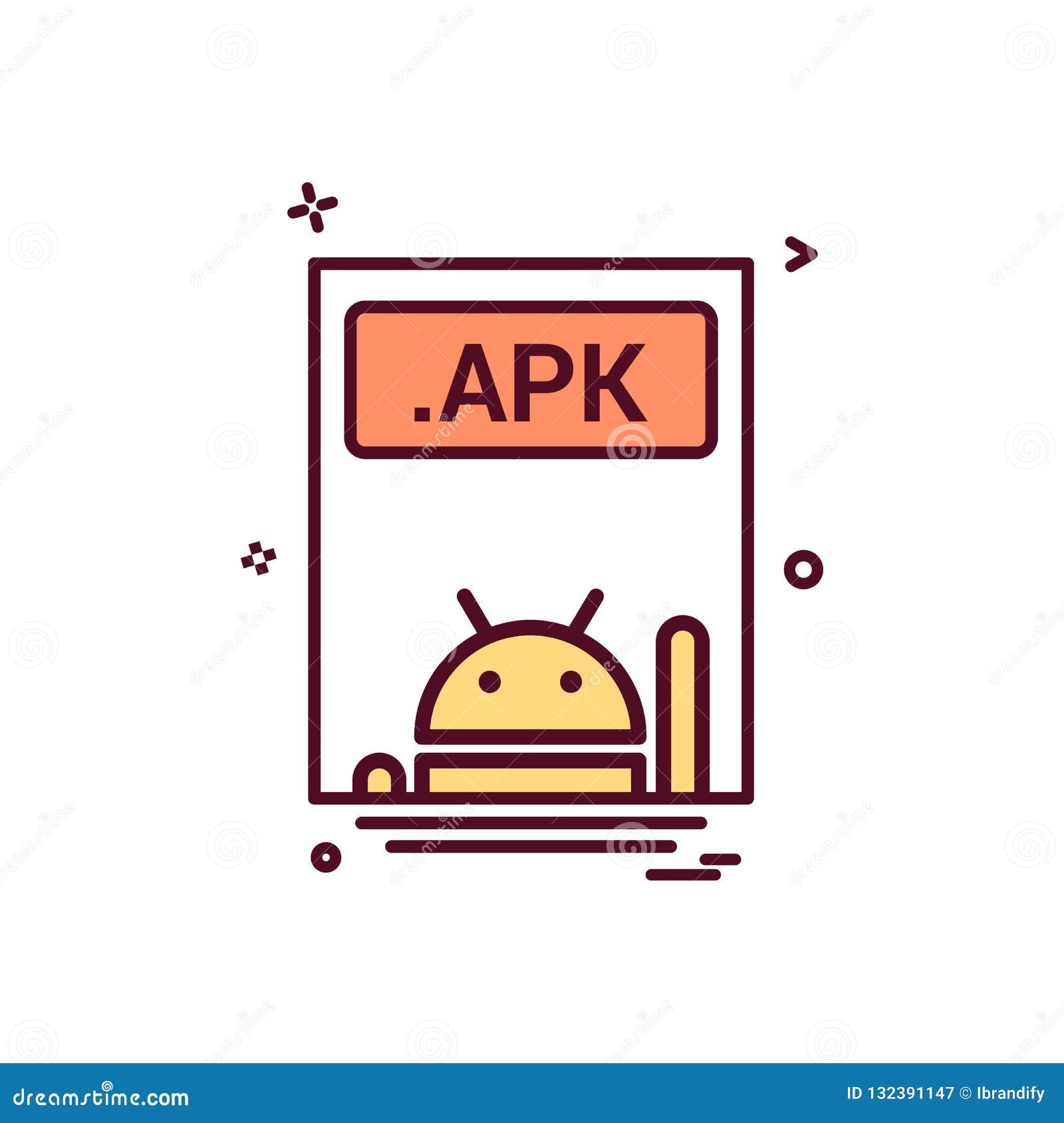 File Files Apk Icon Vector Design Stock Vector - Illustration of design ...