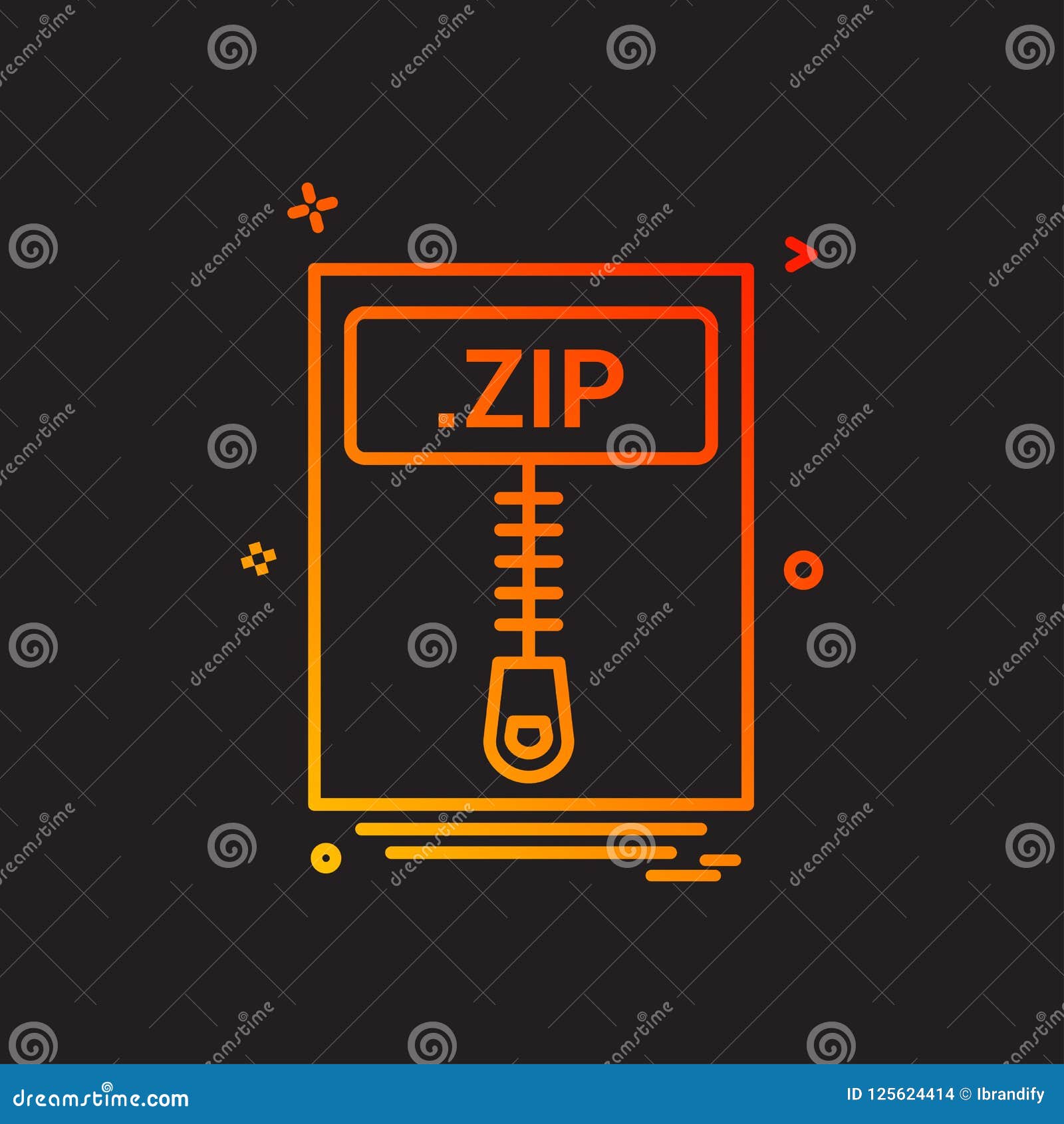 File Files Zip Icon Vector Design Stock Vector - Illustration of ...