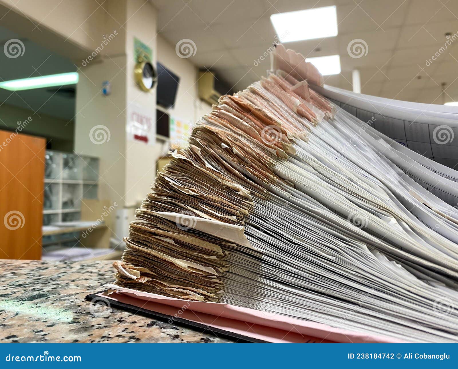 A File Filled with Documents. Pile of Documents Stock Photo - Image of ...