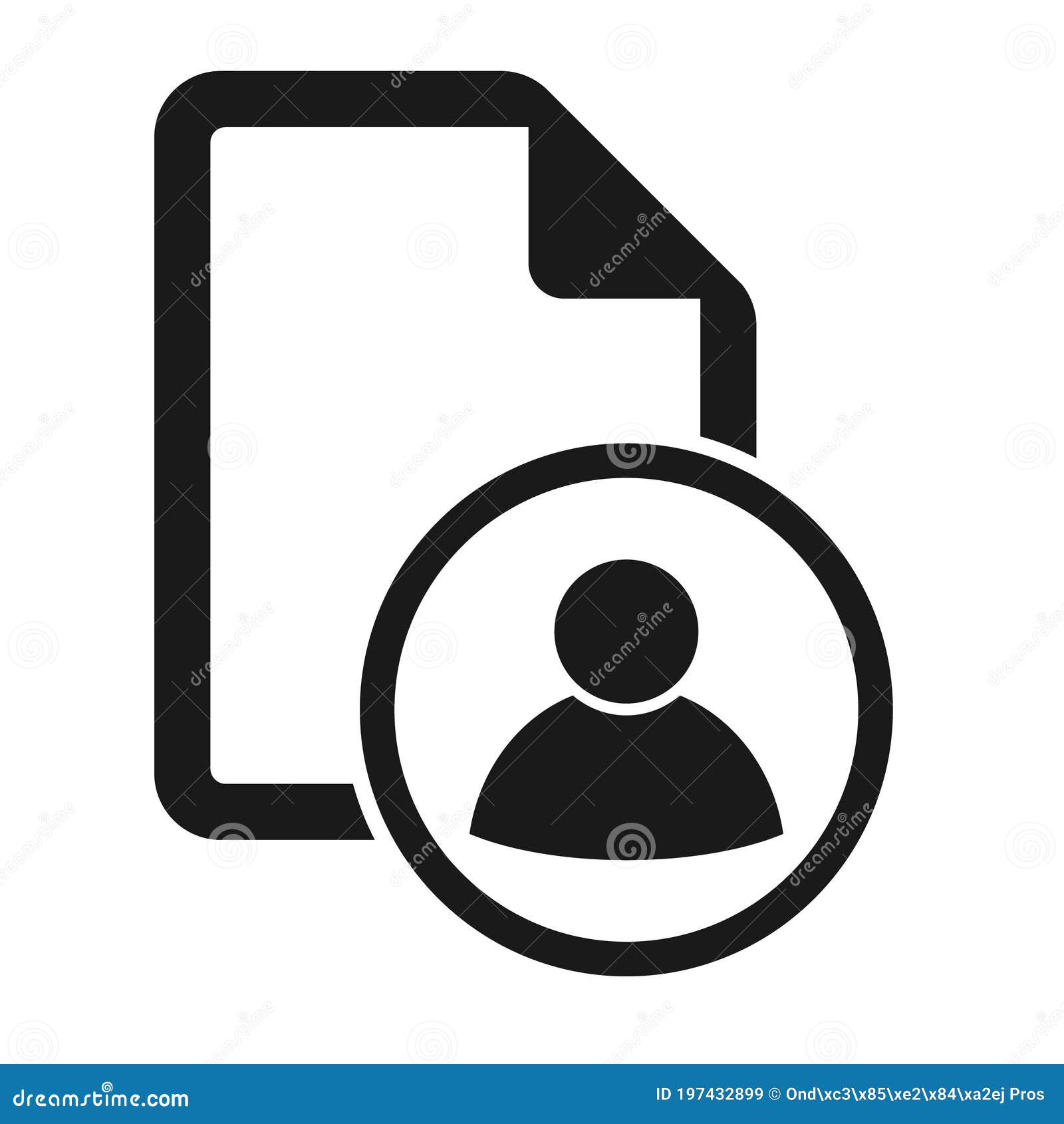 Personal Document Thin Line Icon. Identification Paper Vector ...