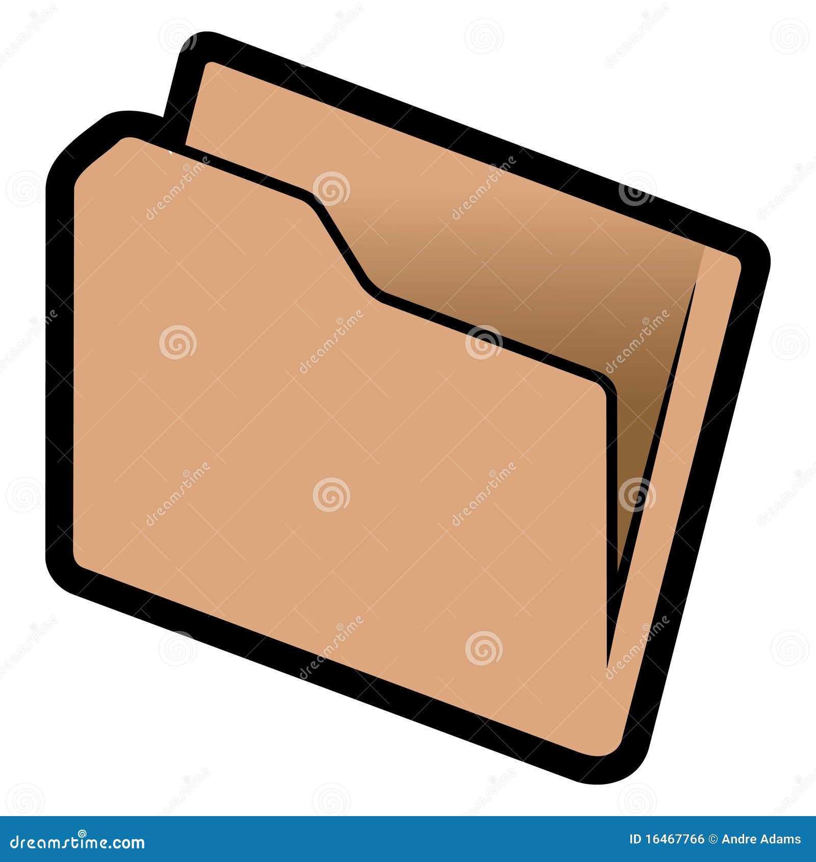 File folder stock illustration. Illustration of stationery - 16467766