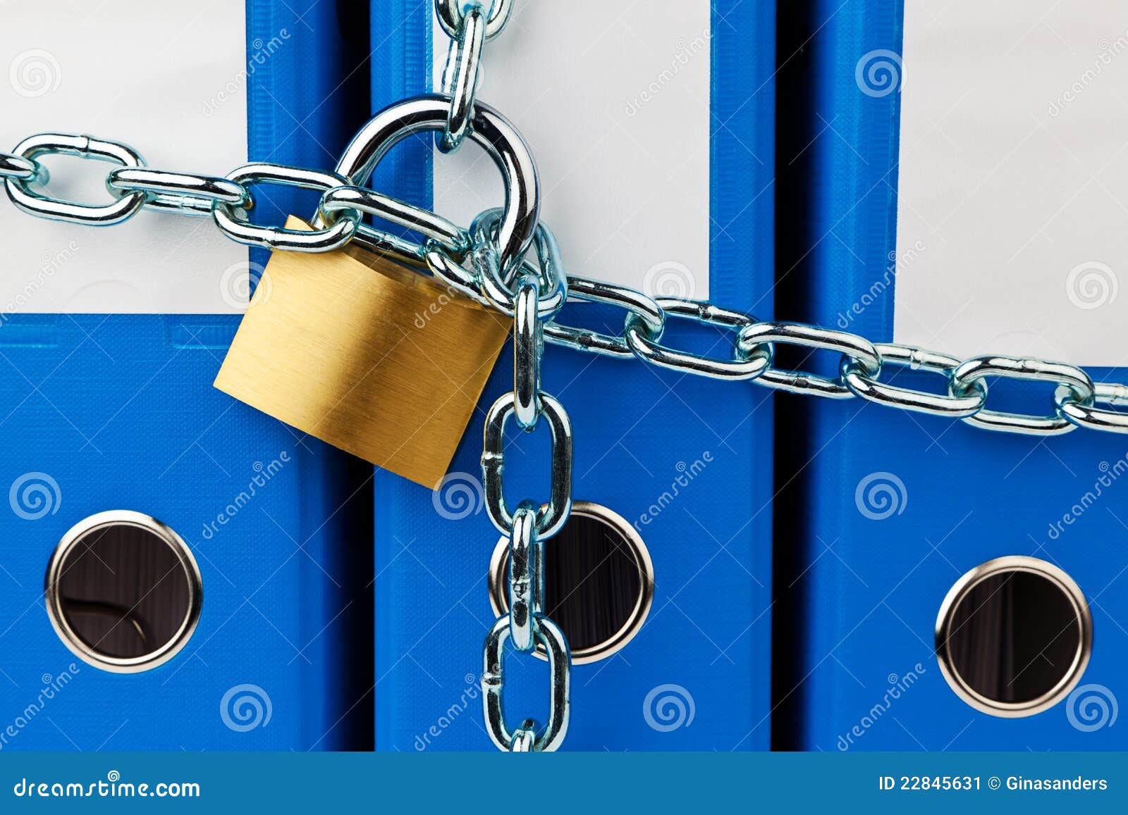 File Folder Closed with Chain Stock Image - Image of file, chain: 22845631
