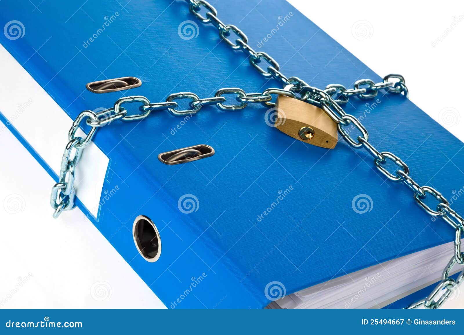 File Folder Closed with Chain Stock Image - Image of data, account ...