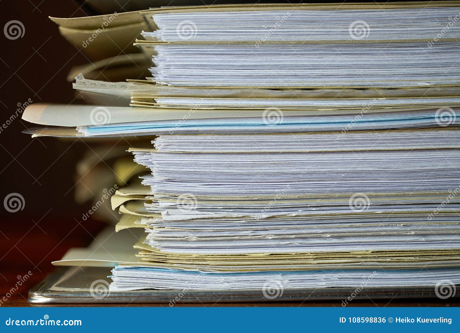 File folder on a desk stock photo. Image of desktop - 108598836