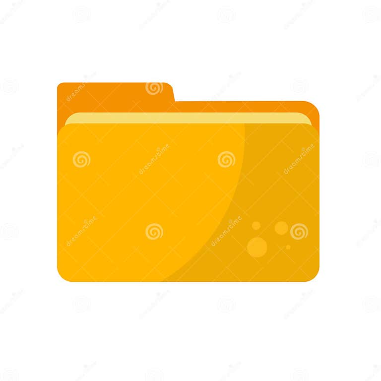 File Folder, Directory - Vector Icon Stock Illustration - Illustration ...