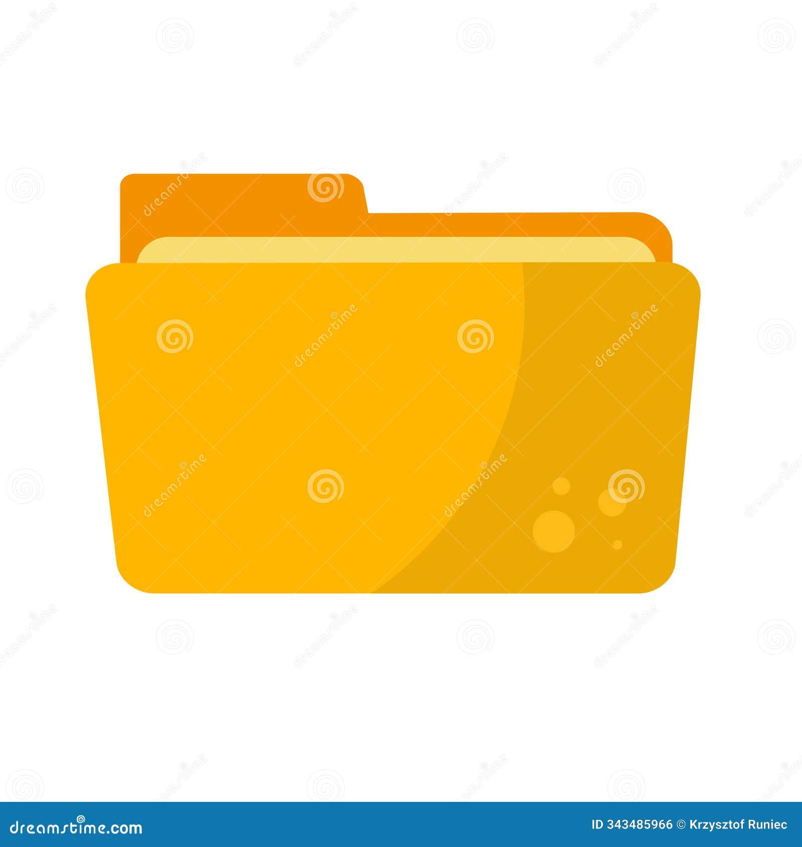 File Folder, Directory - Vector Icon Stock Illustration - Illustration ...