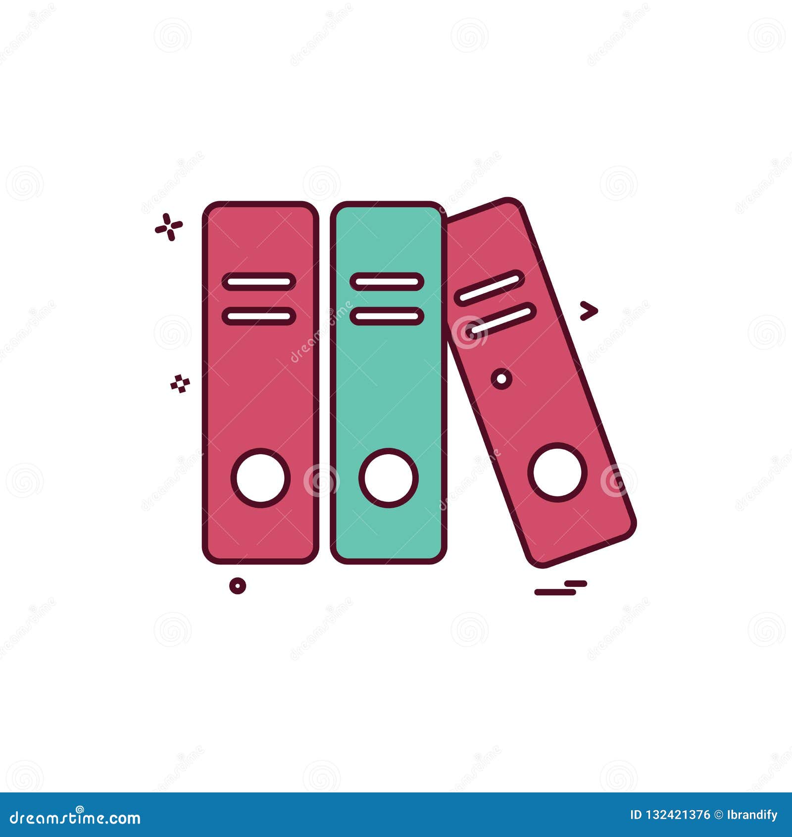 File Folder Document Icon Vector Design Stock Vector - Illustration of ...