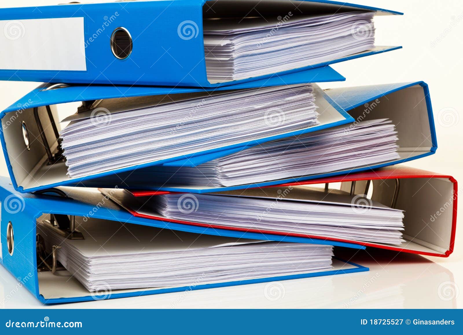 File Folder with Documents and Documents Stock Image - Image of mail ...