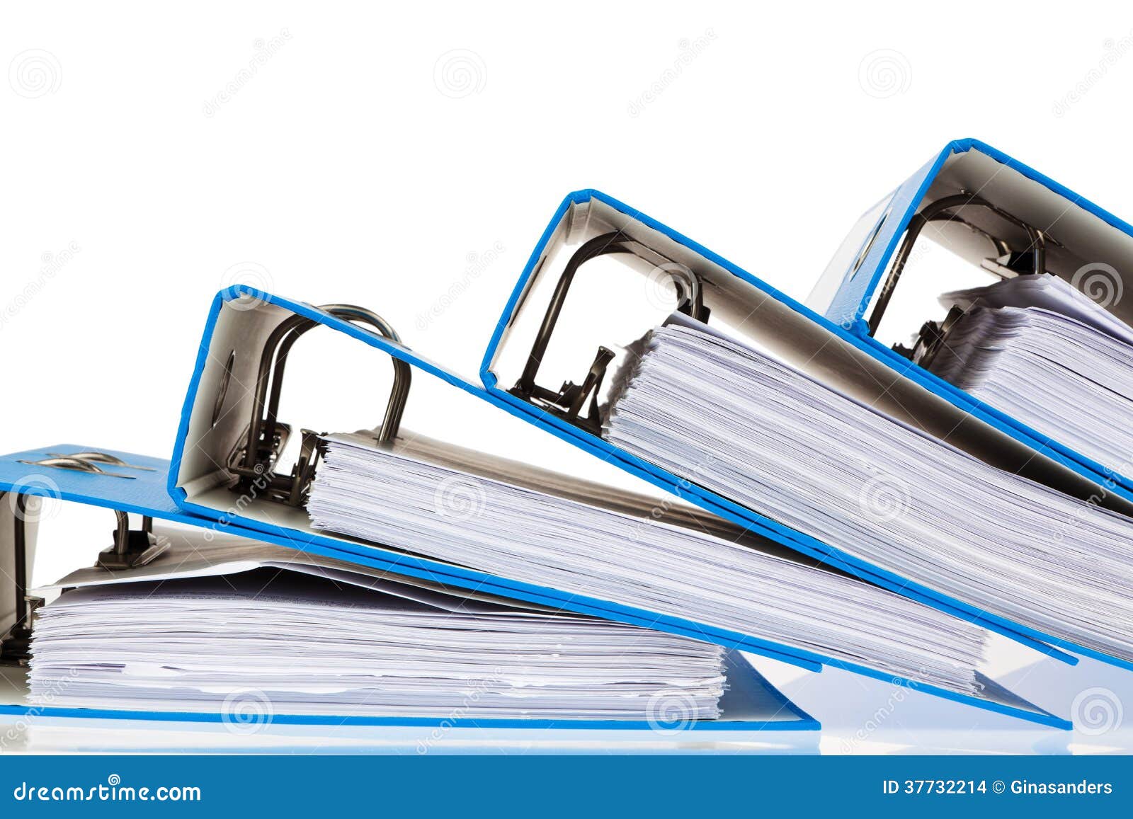 Folder And Documents With KPI - Key Performance Indicator. Stock Image ...
