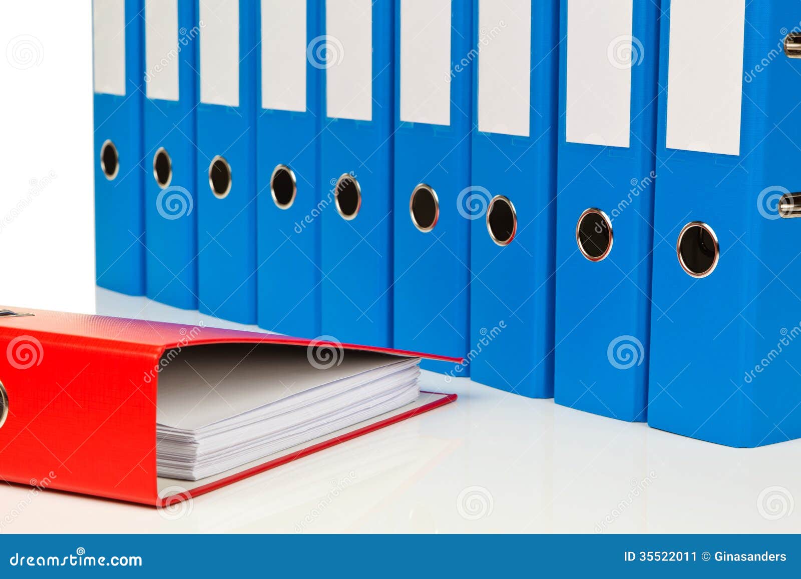 File Folder with Documents and Documents Stock Image - Image of ...
