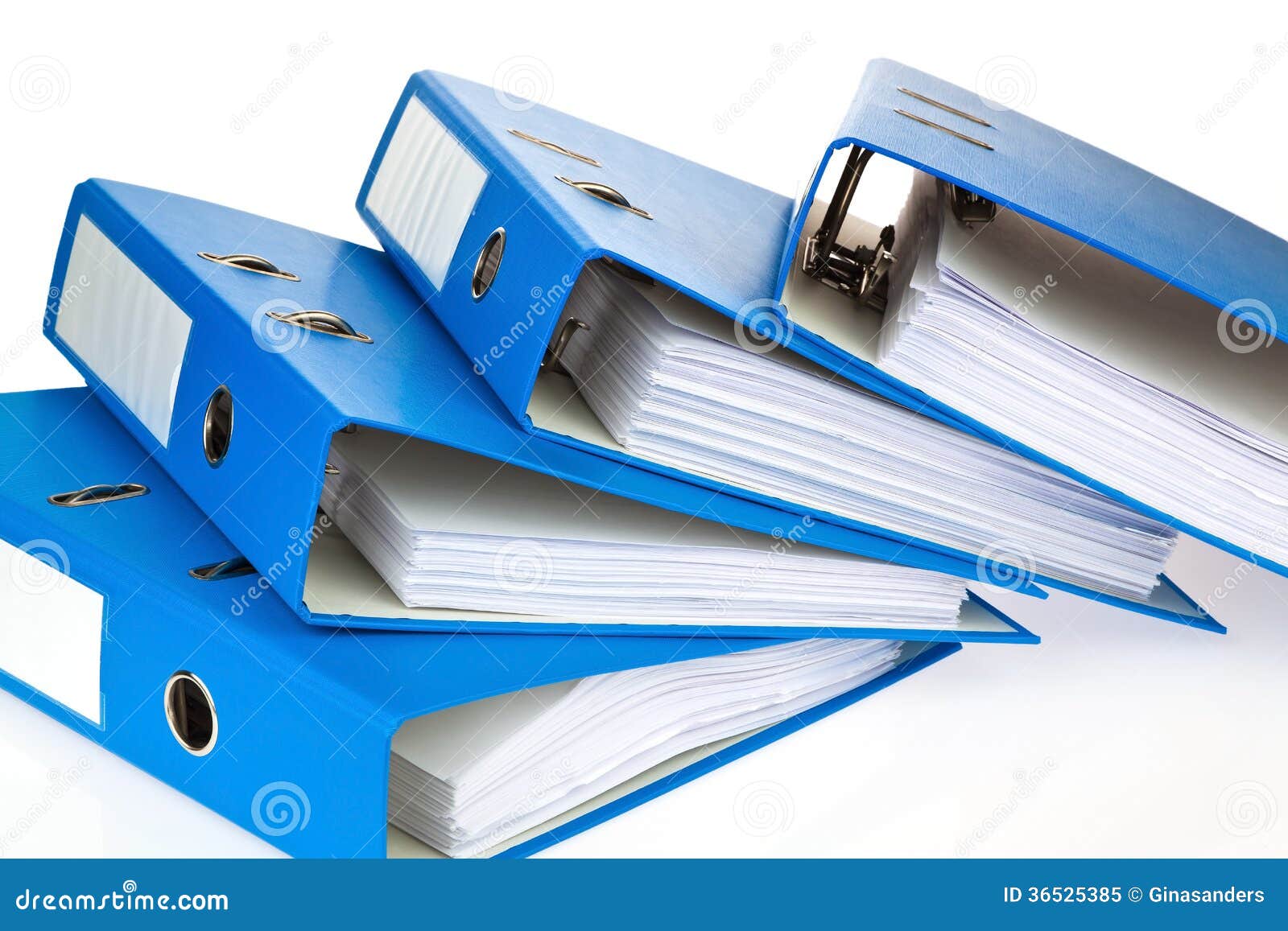 File Folder with Documents and Documents Stock Image - Image of office ...