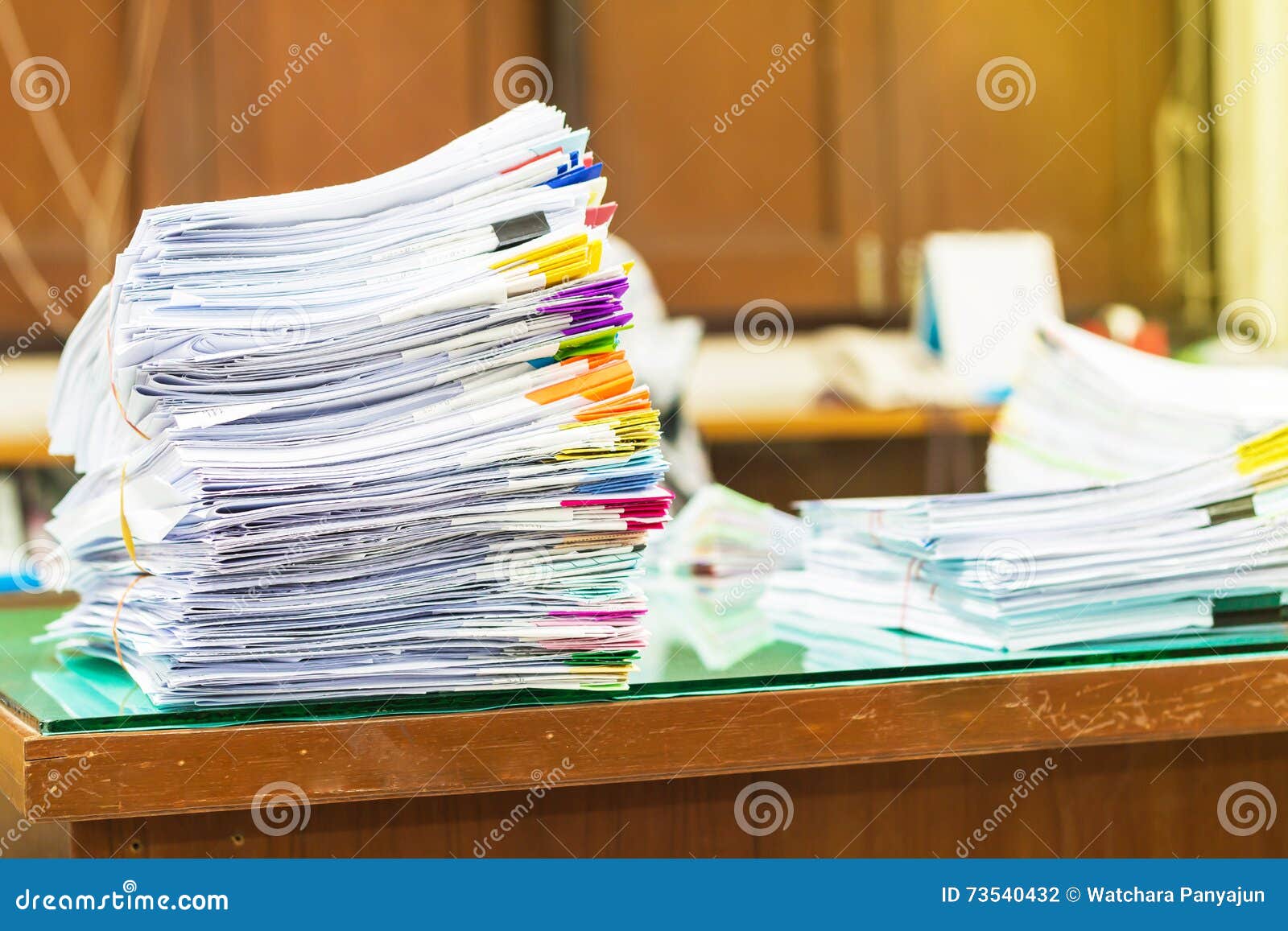 A File Folder with Documents and Important Stock Photo - Image of group ...