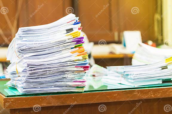 A File Folder with Documents and Important Stock Photo - Image of group ...