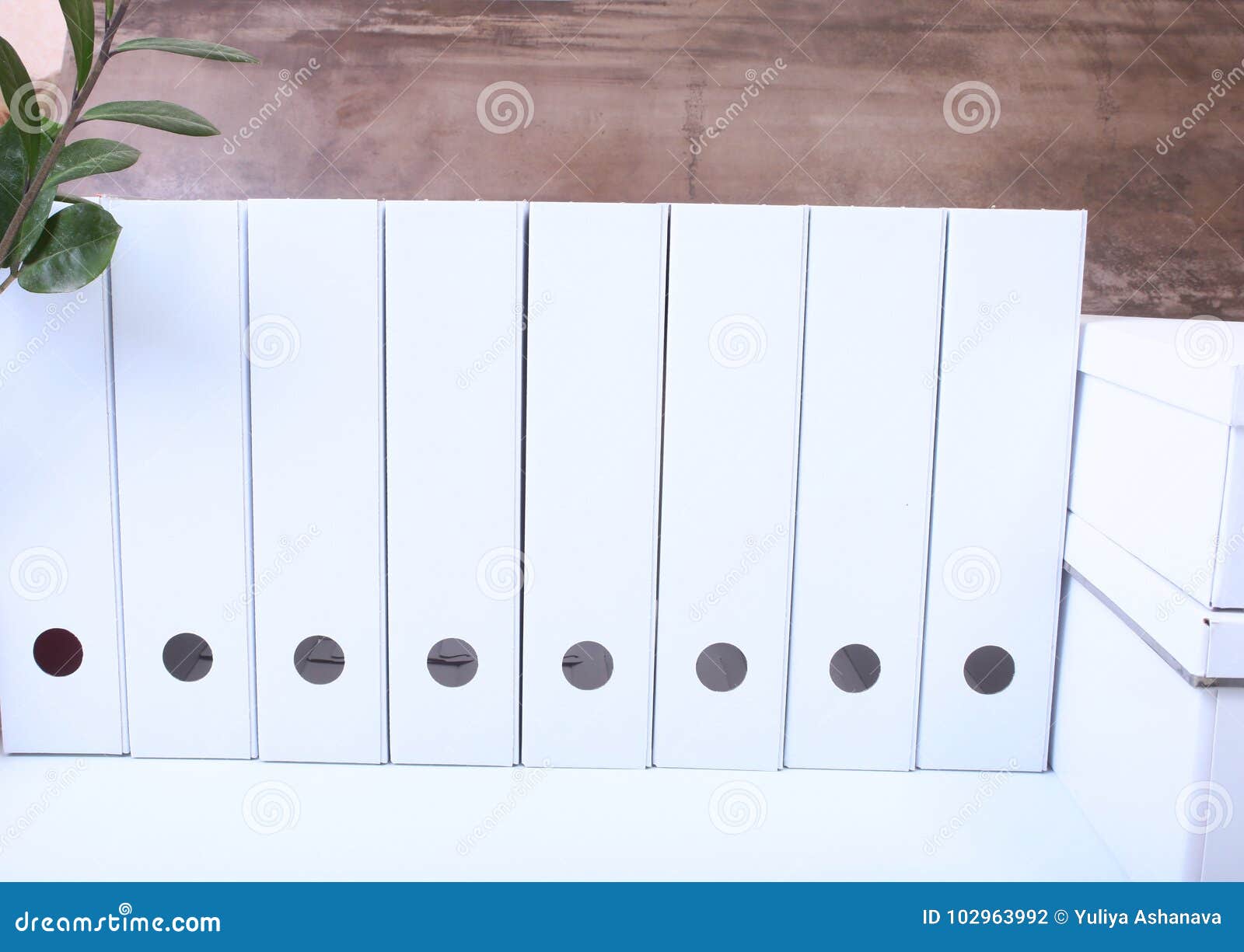 File Folder With Documents And Important Document On Background Stock ...