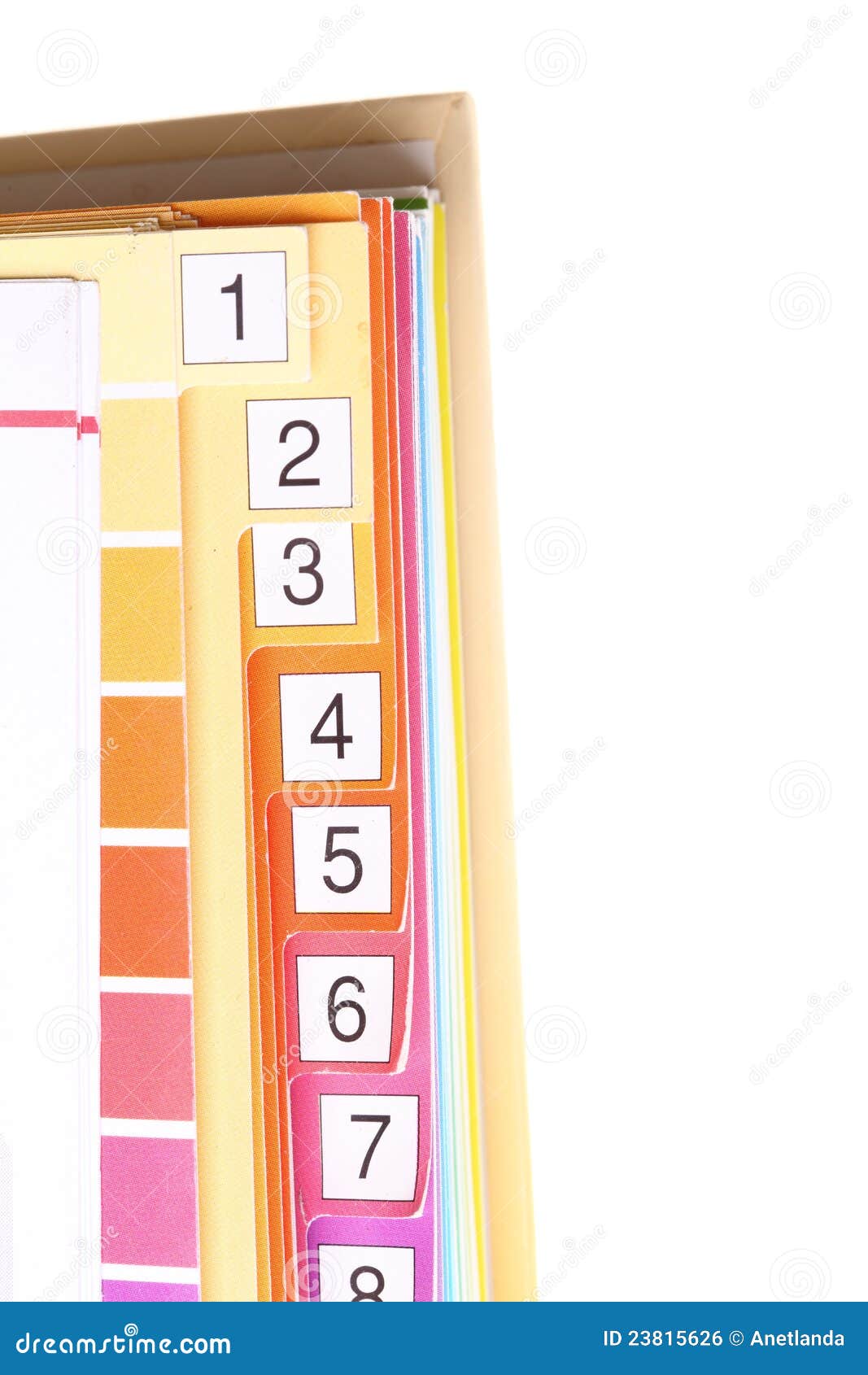 File Folder with Documents and Papers Stock Photo - Image of order ...