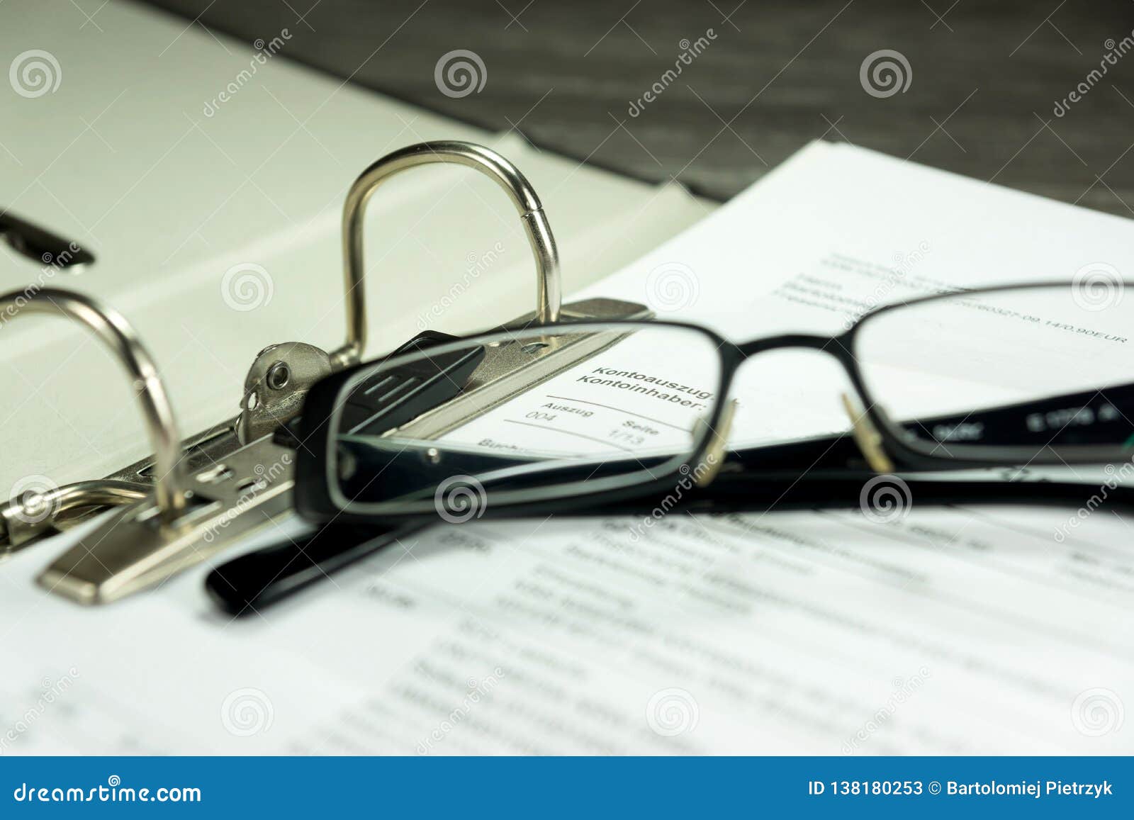 A File Folder Full of Documents Stock Image - Image of order, stapler ...