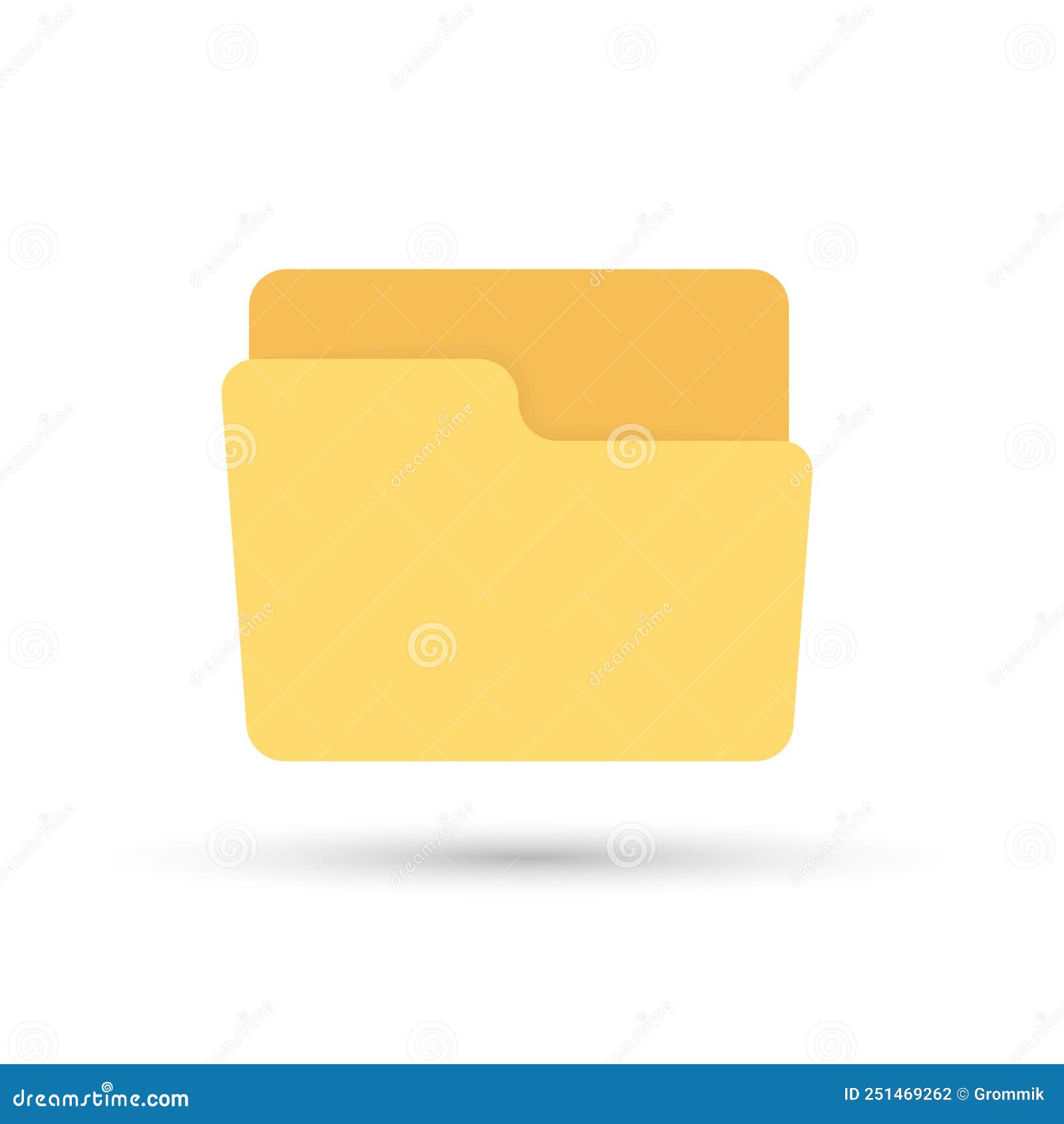 File Folder Icon. Application Design, Logo, Theme Design Stock Vector ...