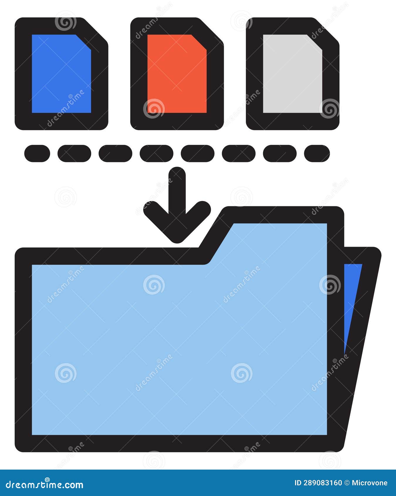 Two Color Data Aggregation Vector Icon From General-1 Concept. Isolated ...
