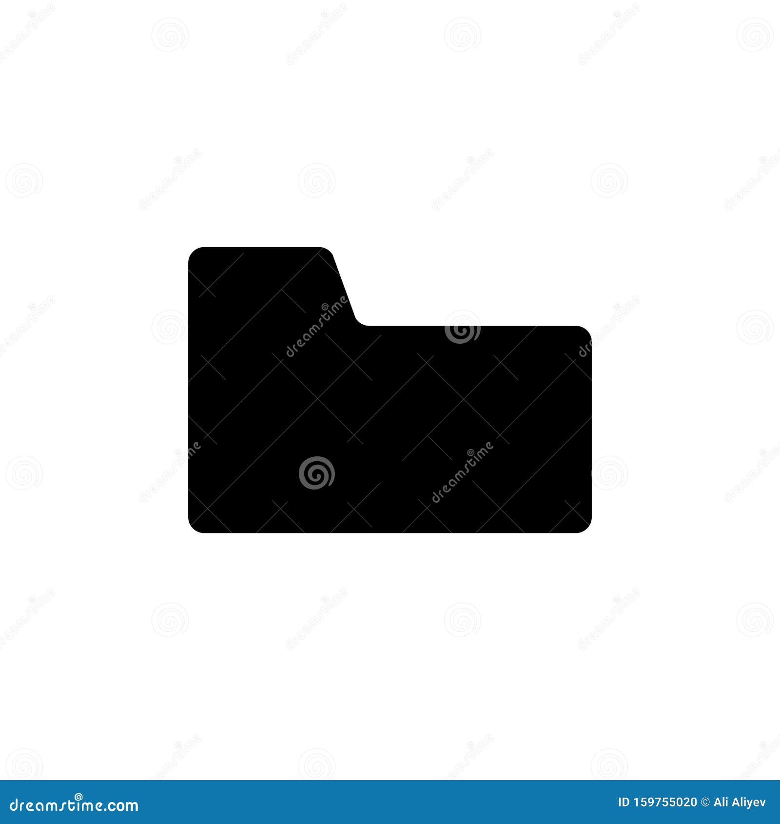 File Folder Icon. Data Archive Symbol Stock Vector - Illustration of ...